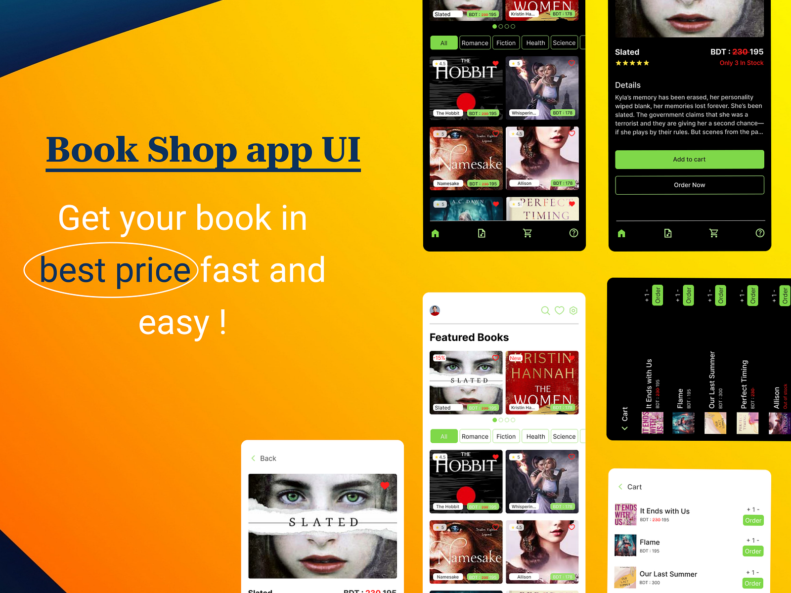 Book Shop app UI by Armina Sultana on Dribbble Book Shop app UI by Armina Sultana on Dribbble