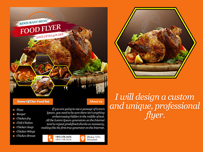 Restaurants Food Flyer Design. by Mahfuzur Rahaman on Dribbble