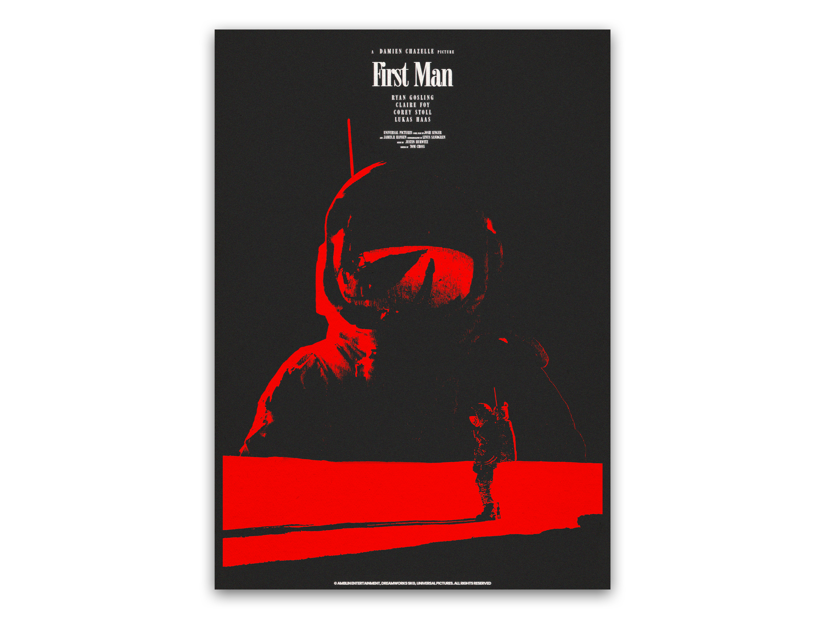 Movie Poster Design l First Man by Antoine Vaillant on Dribbble
