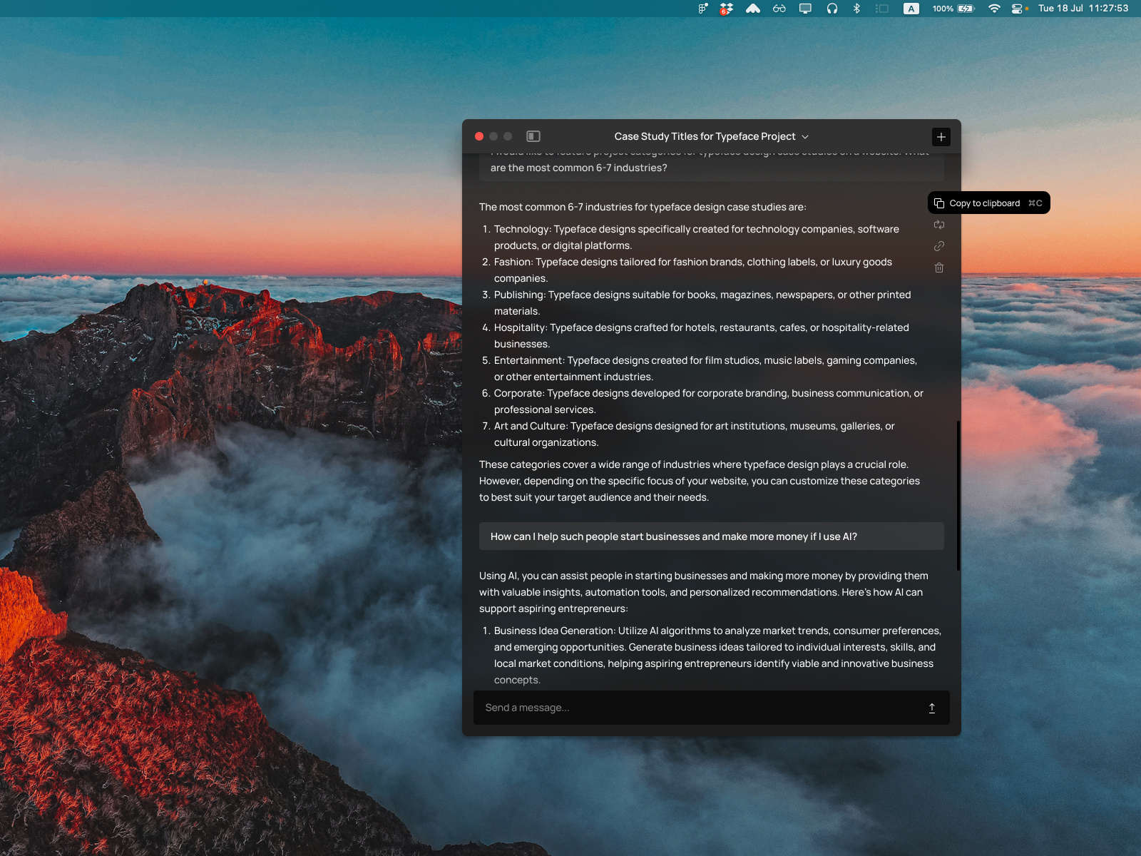 AI Chat - Desktop App by Martin Bonov 💥 for perspektiva on Dribbble