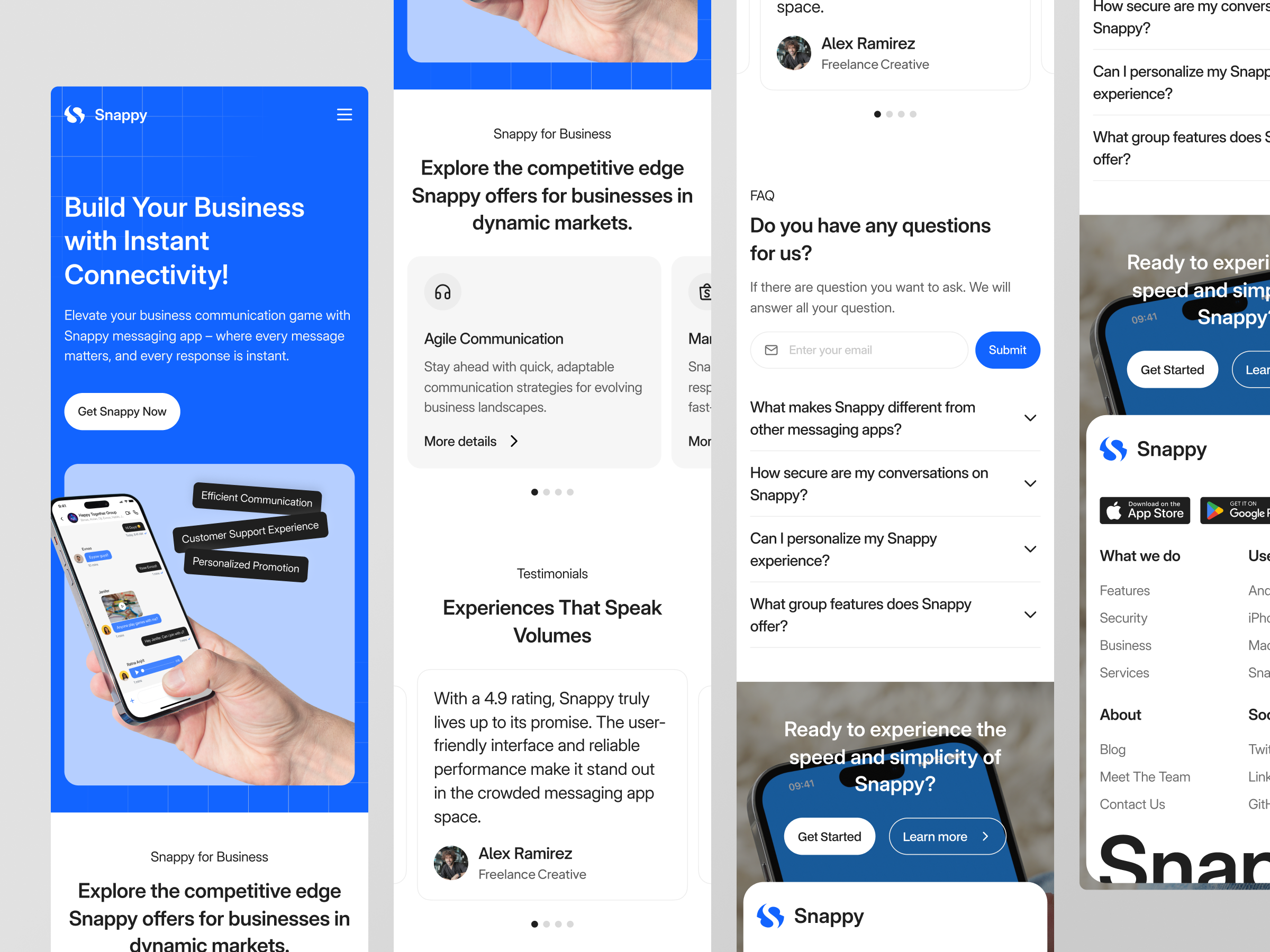 Snappy - Business Page (Responsive) by Rizal for Kretya Studio on Dribbble
