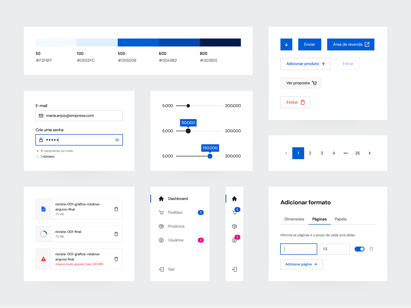 Design System Components by João Pedro Ribeiro on Dribbble