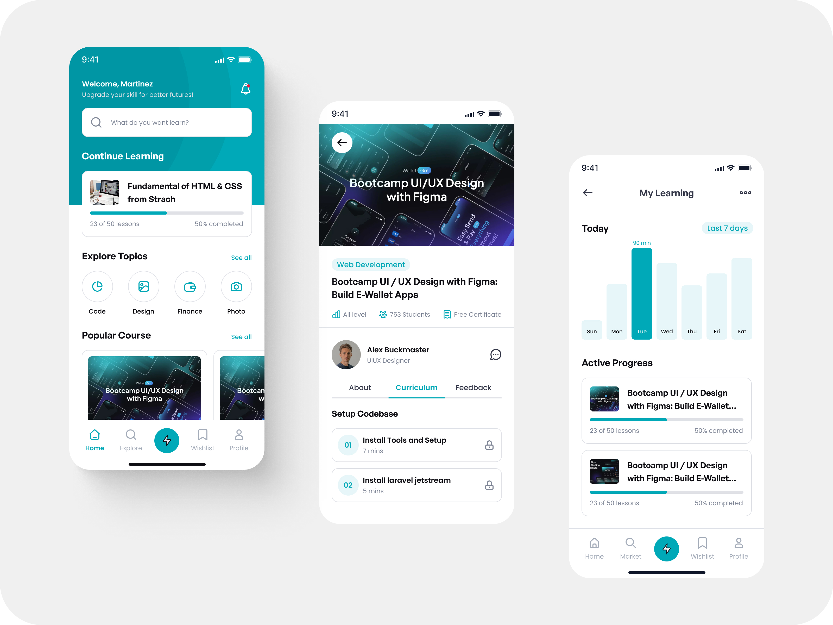 Educa - Learn Digital Skill Mobile Apps UI Kit by Mochammad Alfarizi on ...