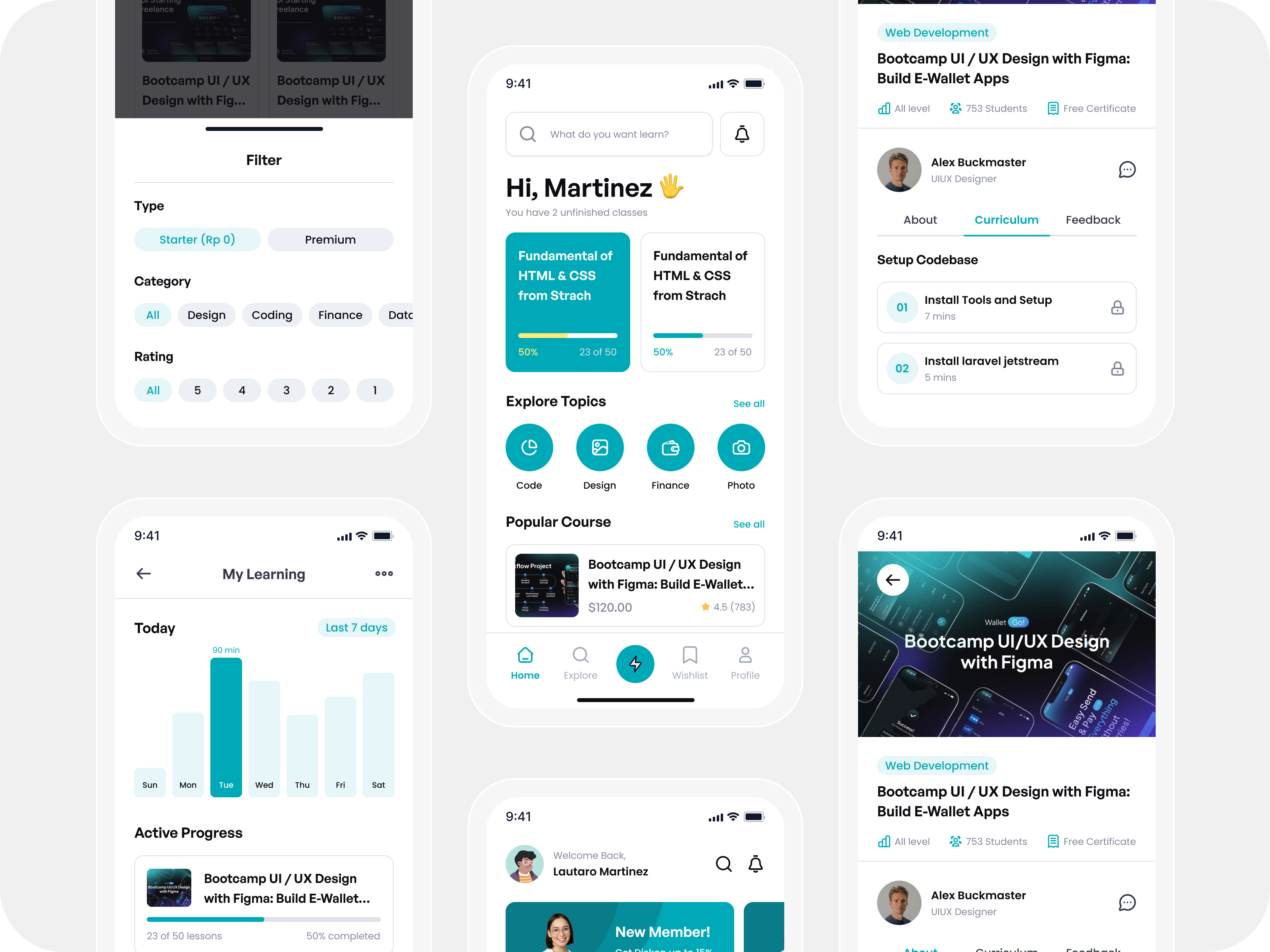 Educa - Learn Digital Skill Mobile Apps UI Kit by Mochammad Alfarizi on ...