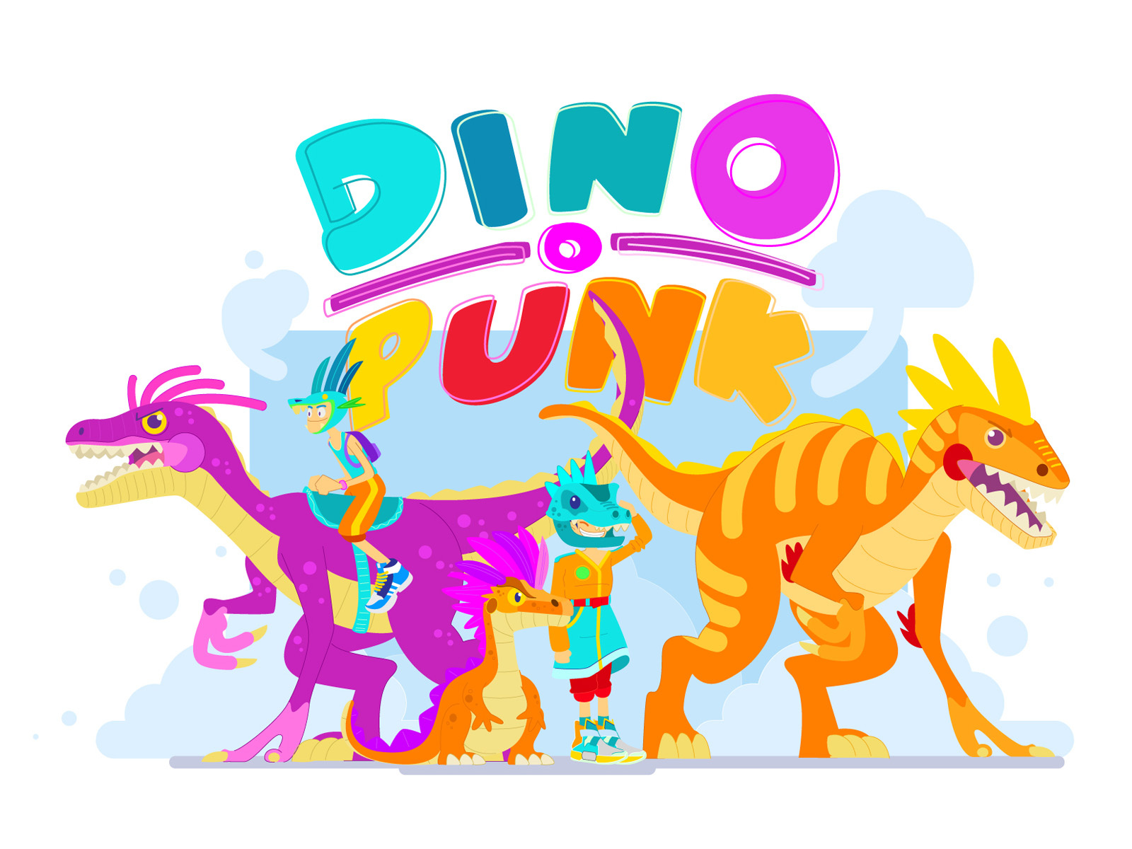 DINO PUNK by Gustavo Utria on Dribbble