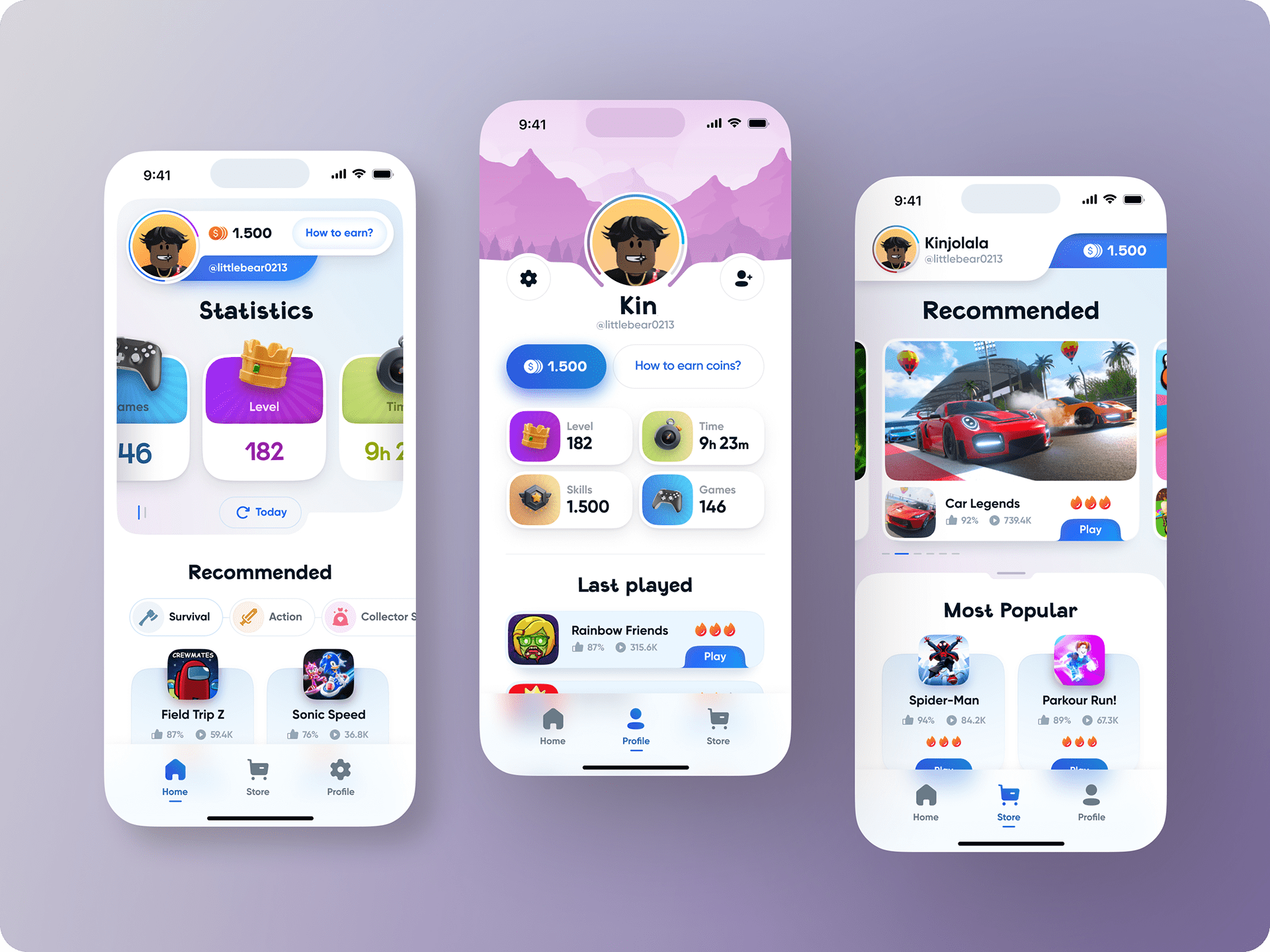 Roblox Game Store Mobile App Ui Web3 Dashboard Ui kit by Asad farooq on ...