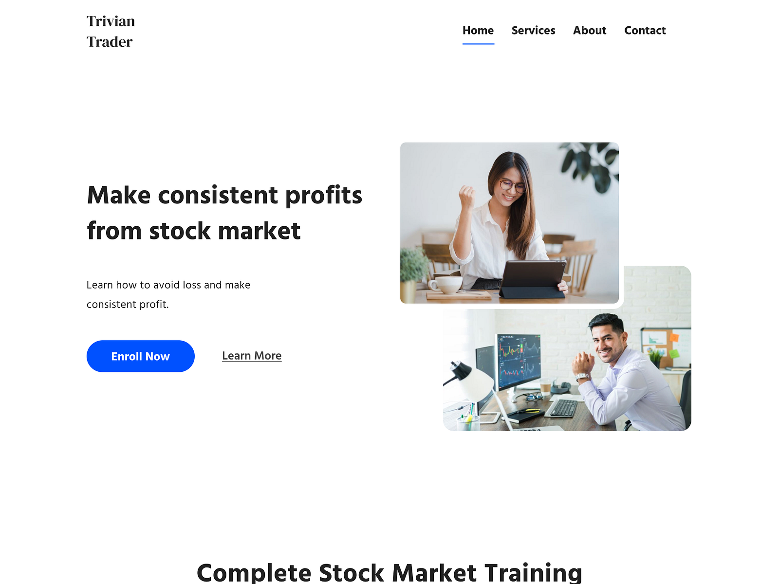 Trivian Trader Website by Jerry A on Dribbble