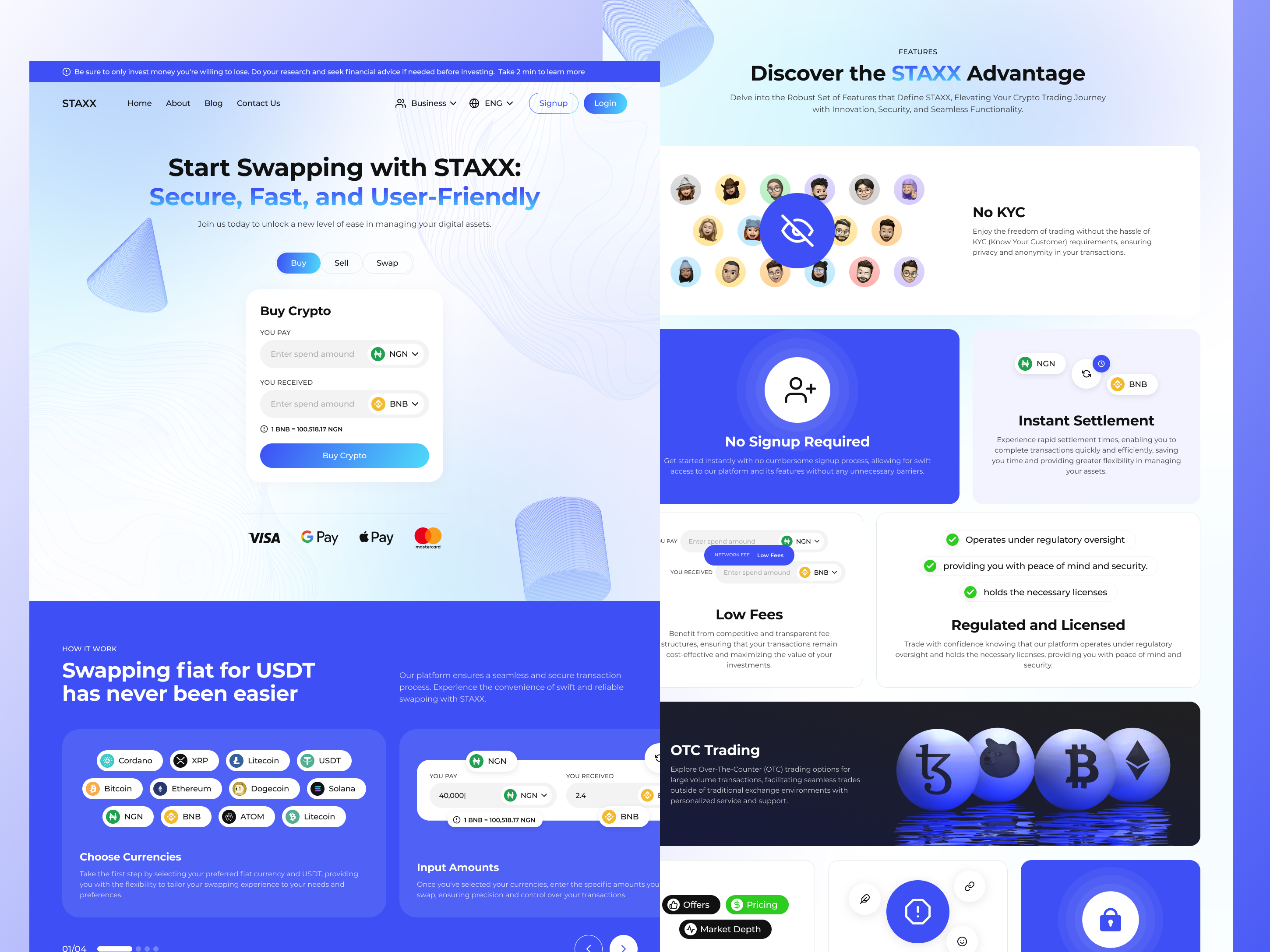 Blockchain Landing Page Design designs, themes, templates and ...