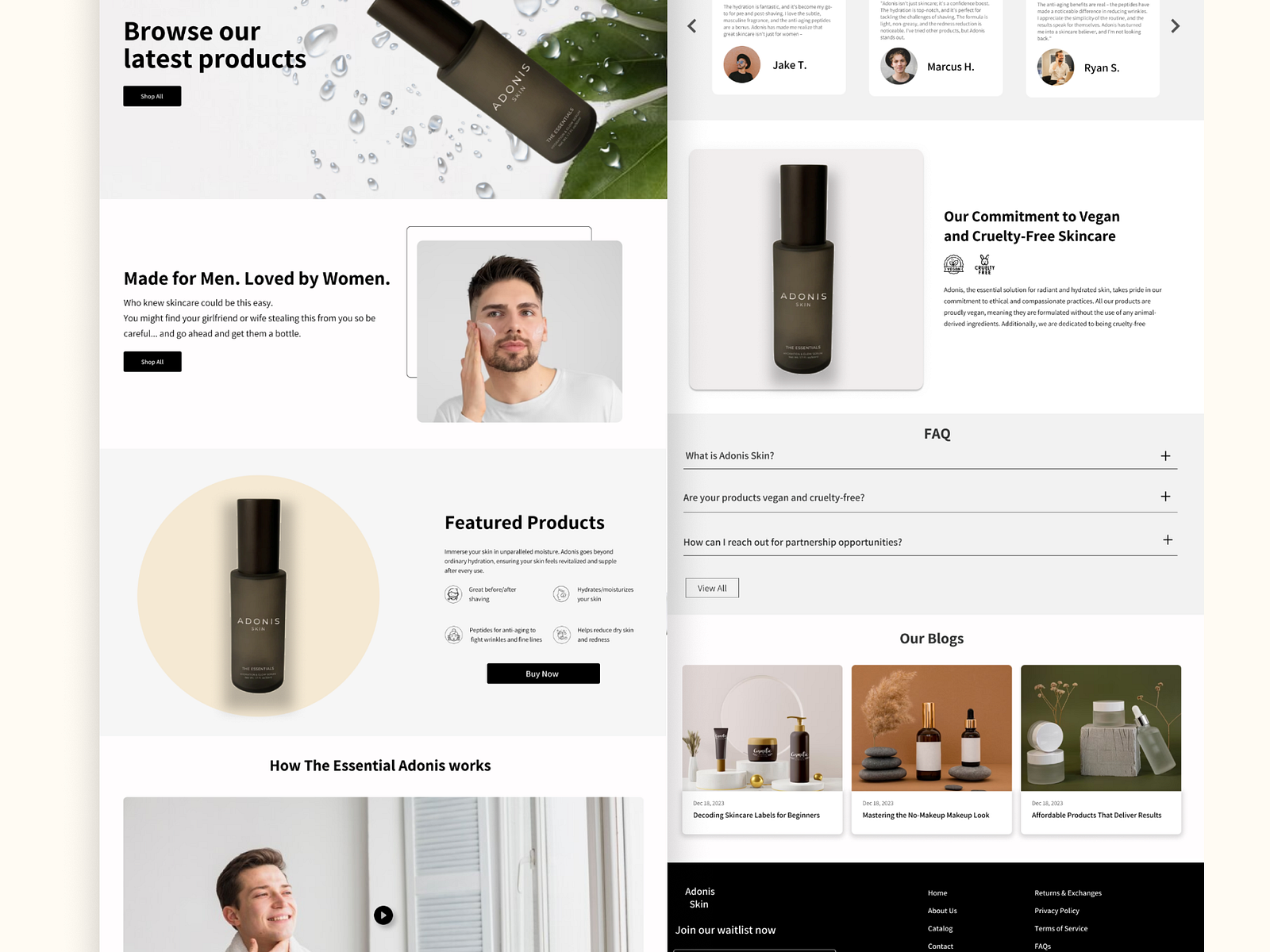 Addonis Product Website by Aqsantic on Dribbble