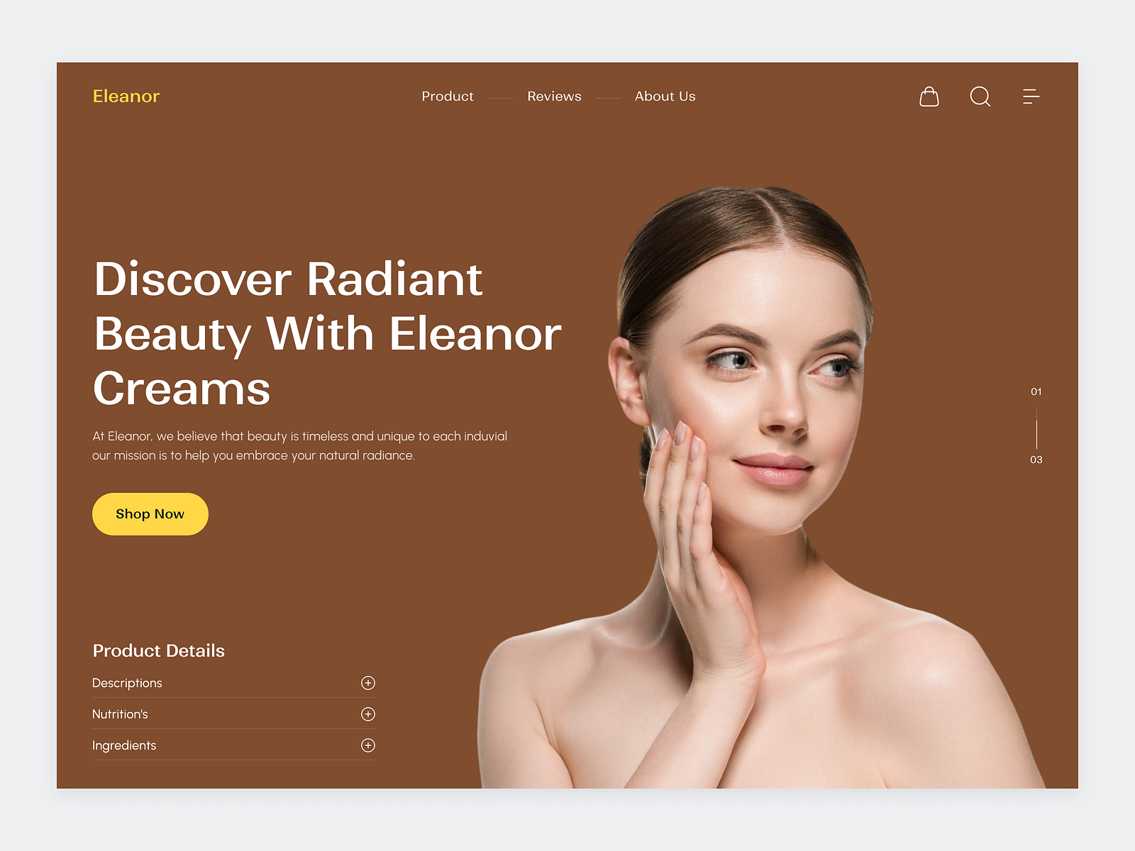 Elanor. - Hero Header Concept by Lotifur khabir on Dribbble