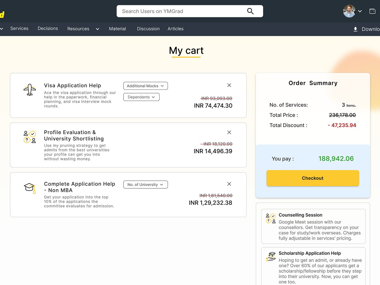 Web cart UI design by Shubham Kumar on Dribbble