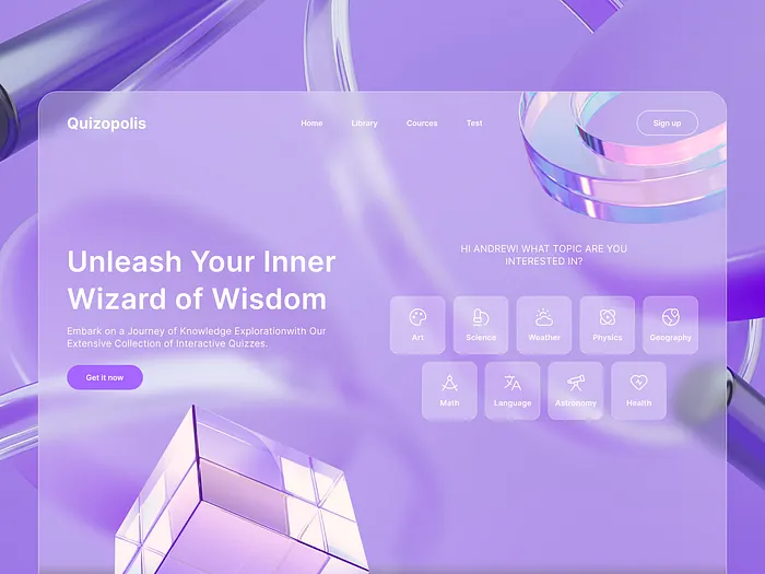 Quiz Website designs, themes, templates and downloadable graphic ...