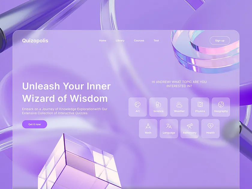 Quiz Website designs, themes, templates and downloadable graphic ...