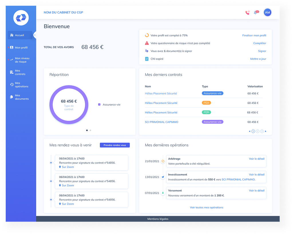 Accueil Nexus by Kahina Design on Dribbble