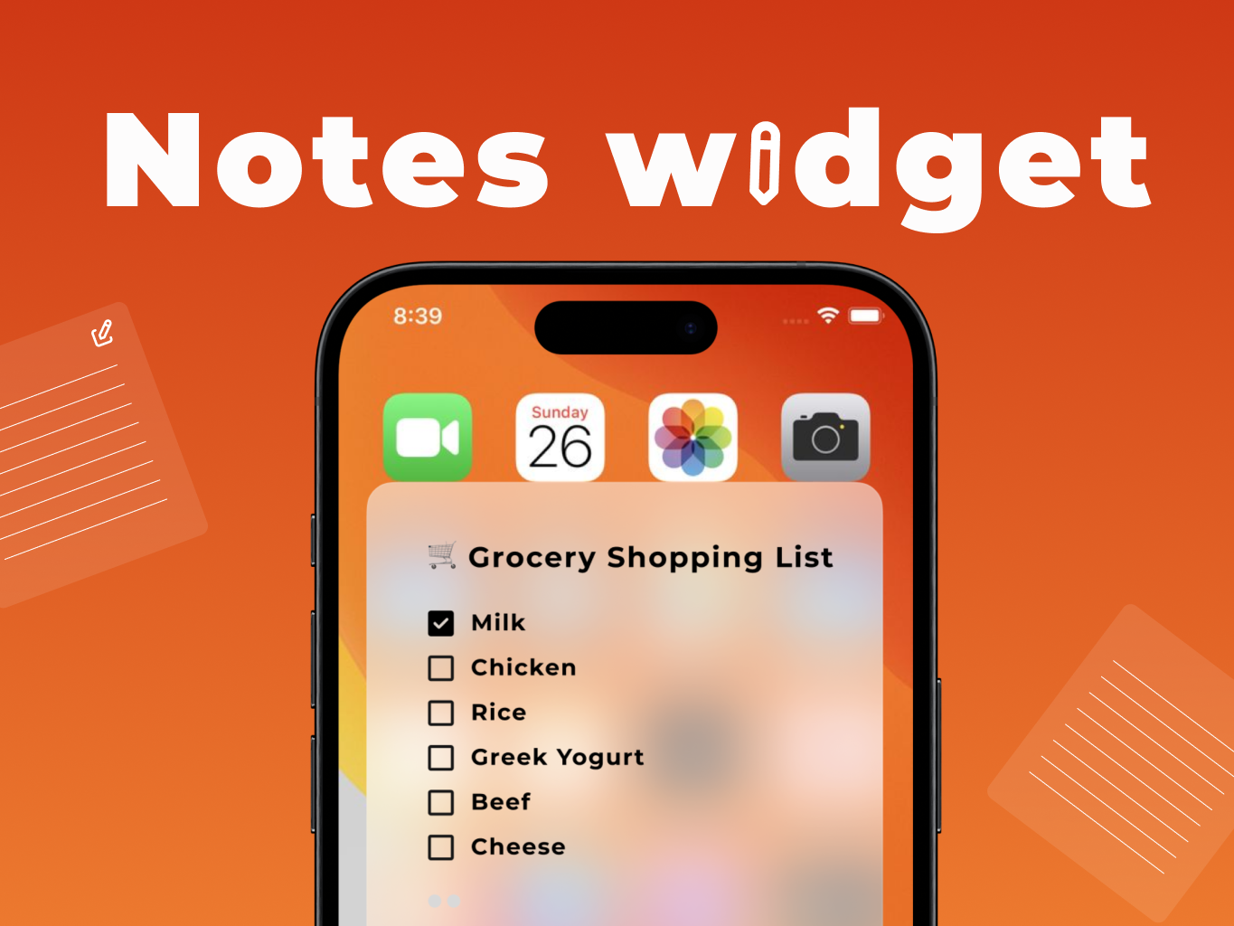 Daily UI 065 - Notes Widget by Houda on Dribbble