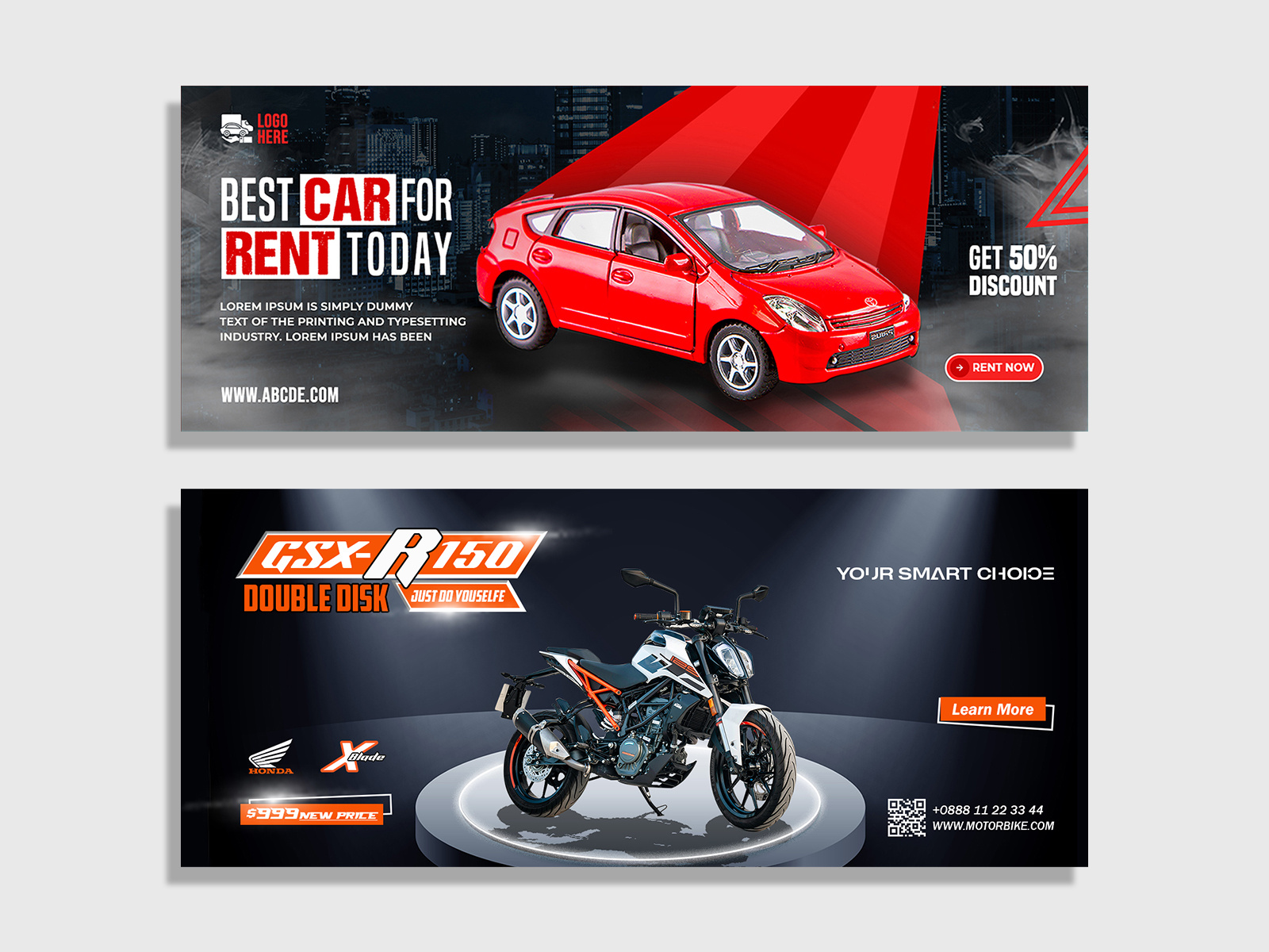 Classic Car Banner Design I Bike Web Banner | Website Banner by Anisur ...