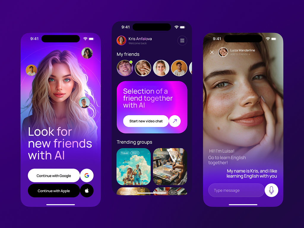 Chat With Ai Mobile App By Kris Anfalova On Dribbble