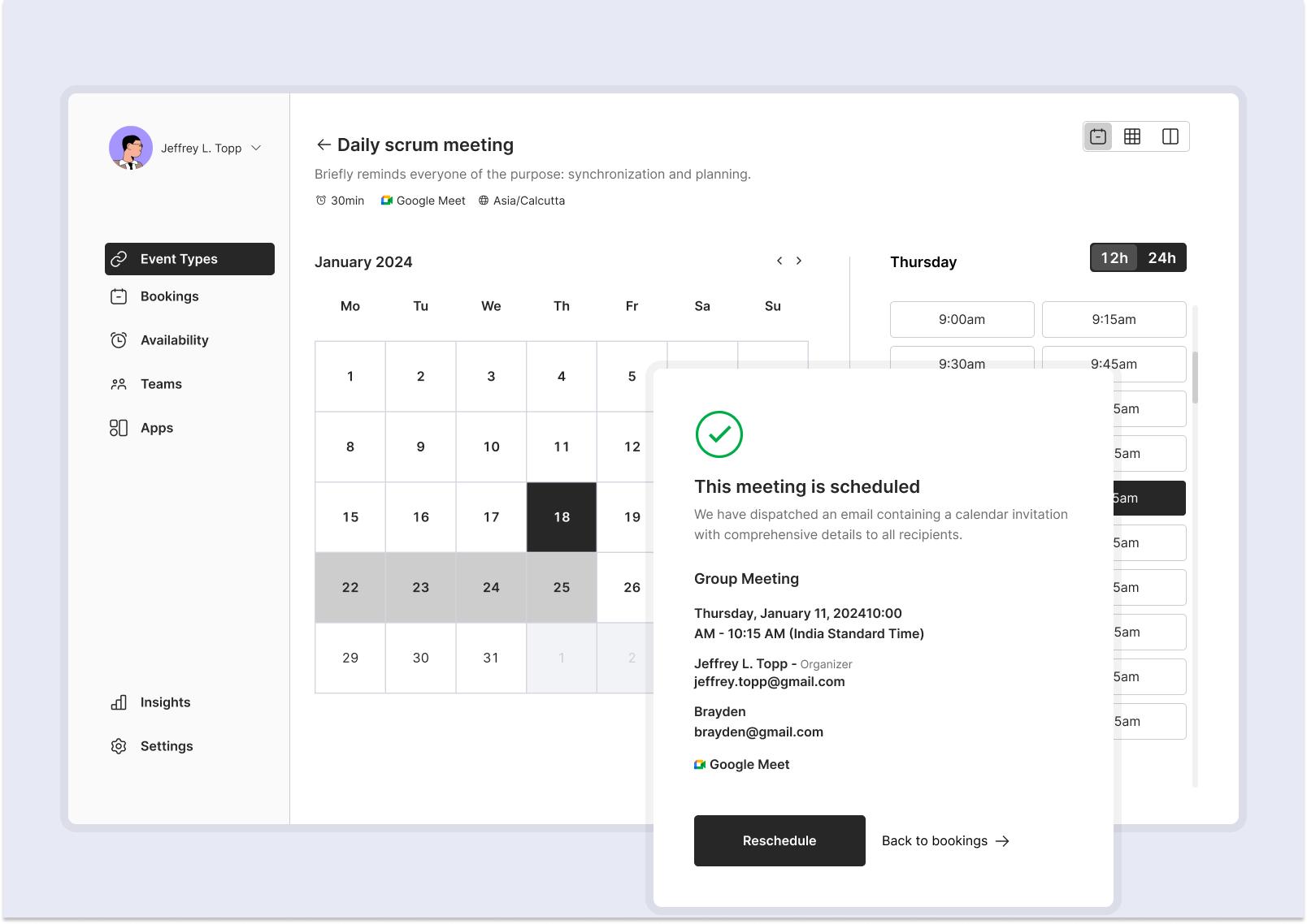 Browse thousands of Booking Calendar images for design inspiration ...
