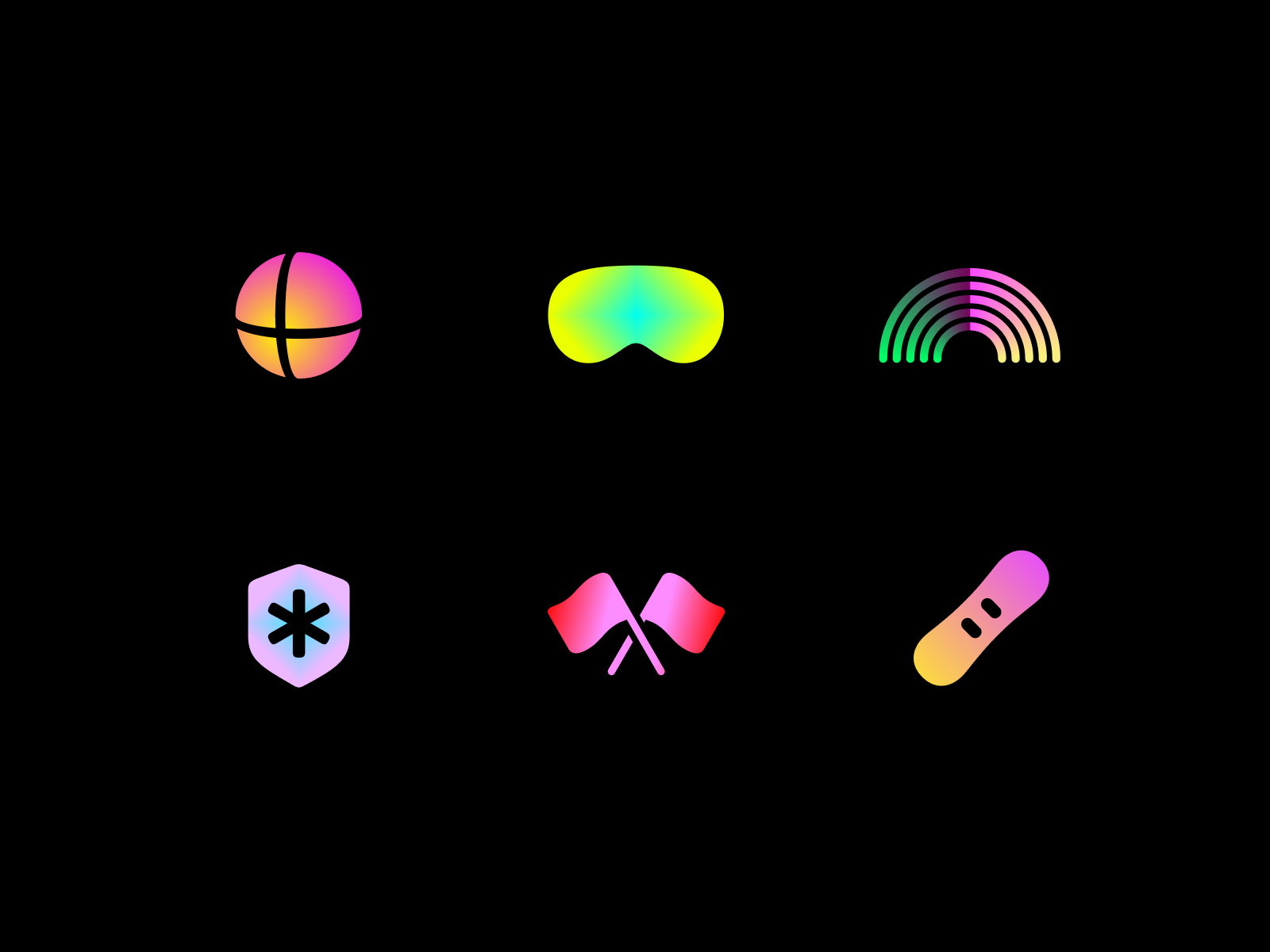 Gradient icons by Zhilin on Dribbble