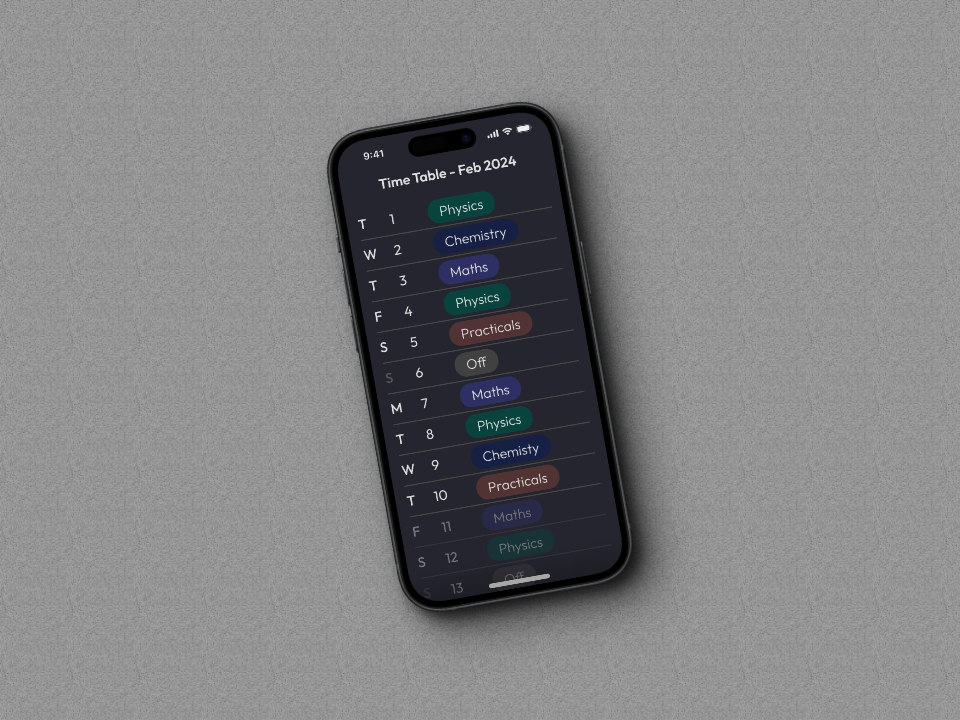 Day 38 - Calendar Design by Faizaan Azmat on Dribbble