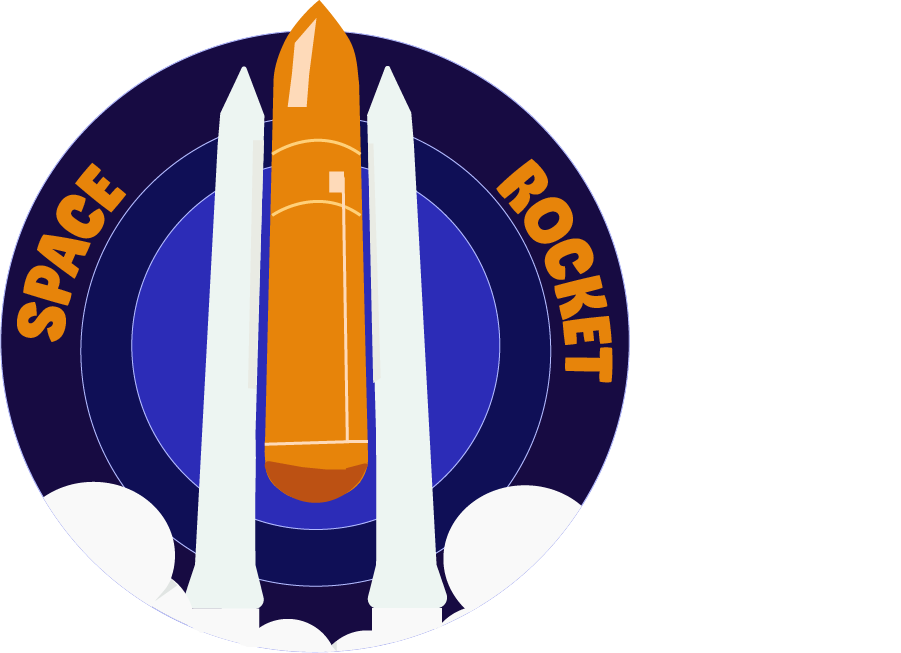 Space Rocket Badge by Sandra on Dribbble