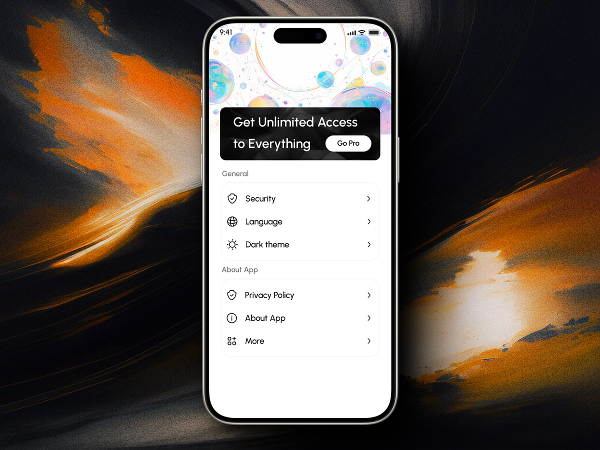 Settings UI designs, themes, templates and downloadable graphic ...
