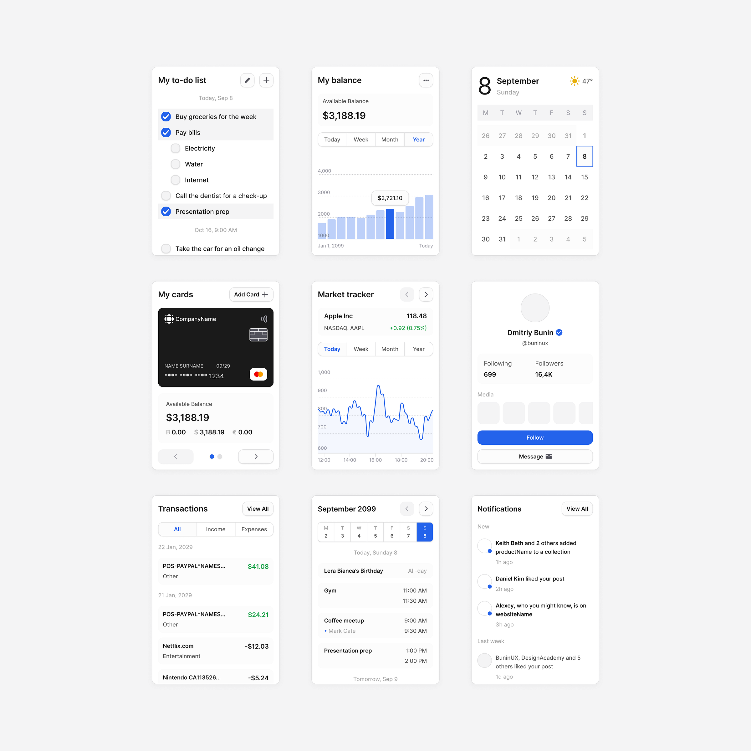 Designing widget details in Figma by Bunin Dmitriy on Dribbble