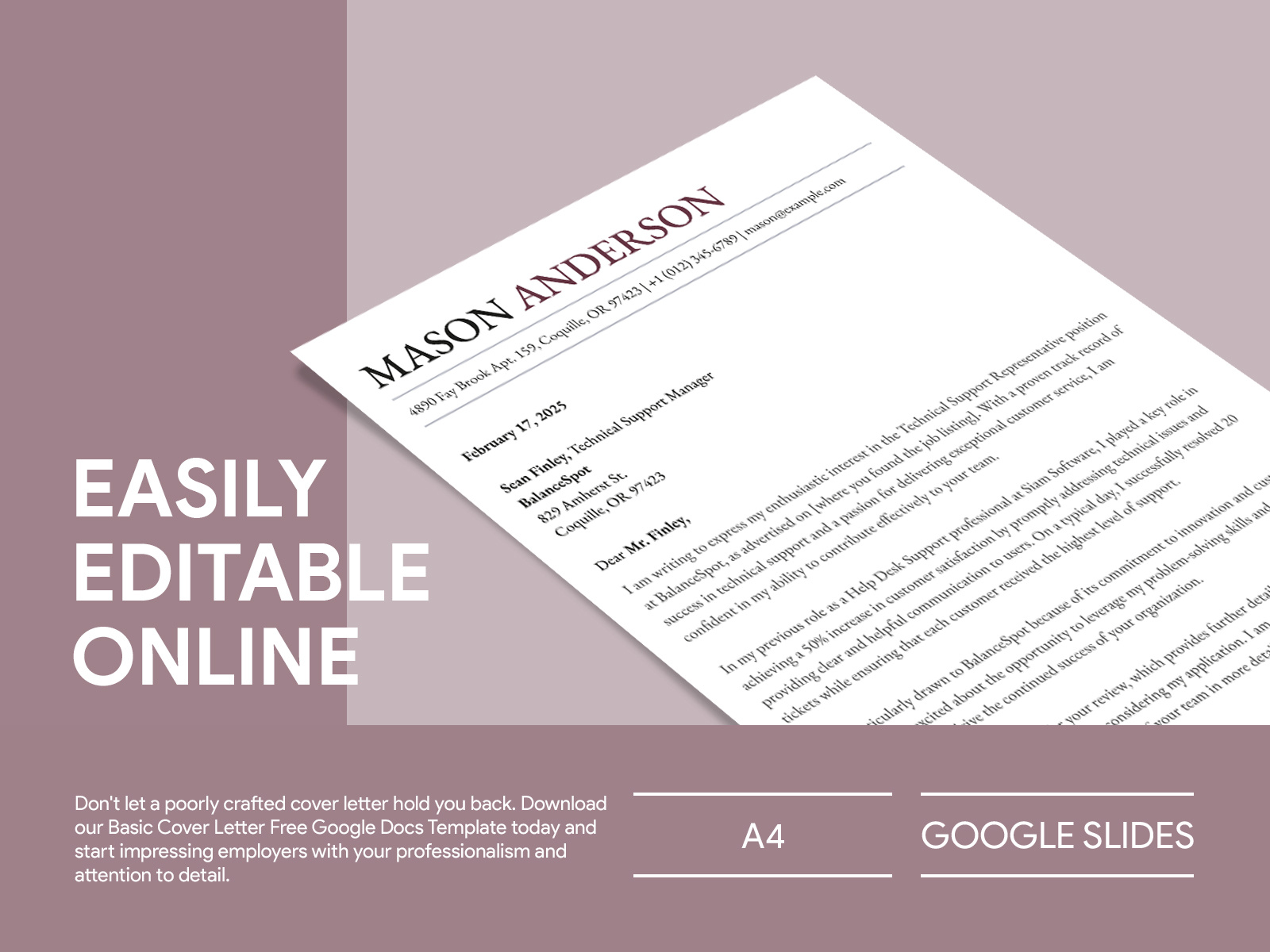 Basic Cover Letter Free Google Docs Template by Gdoc on Dribbble