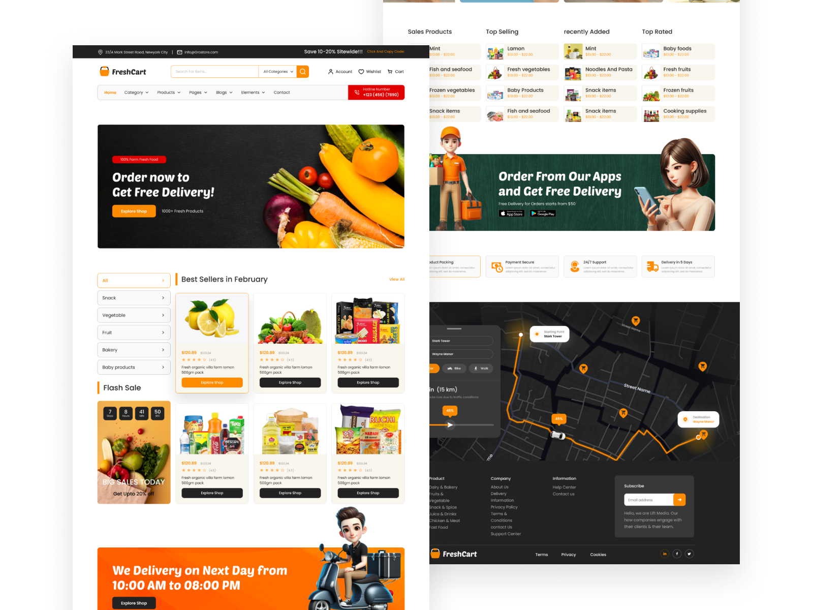 FreshCart - Grocery Website || UI UX Design by SparkTech Agency on Dribbble