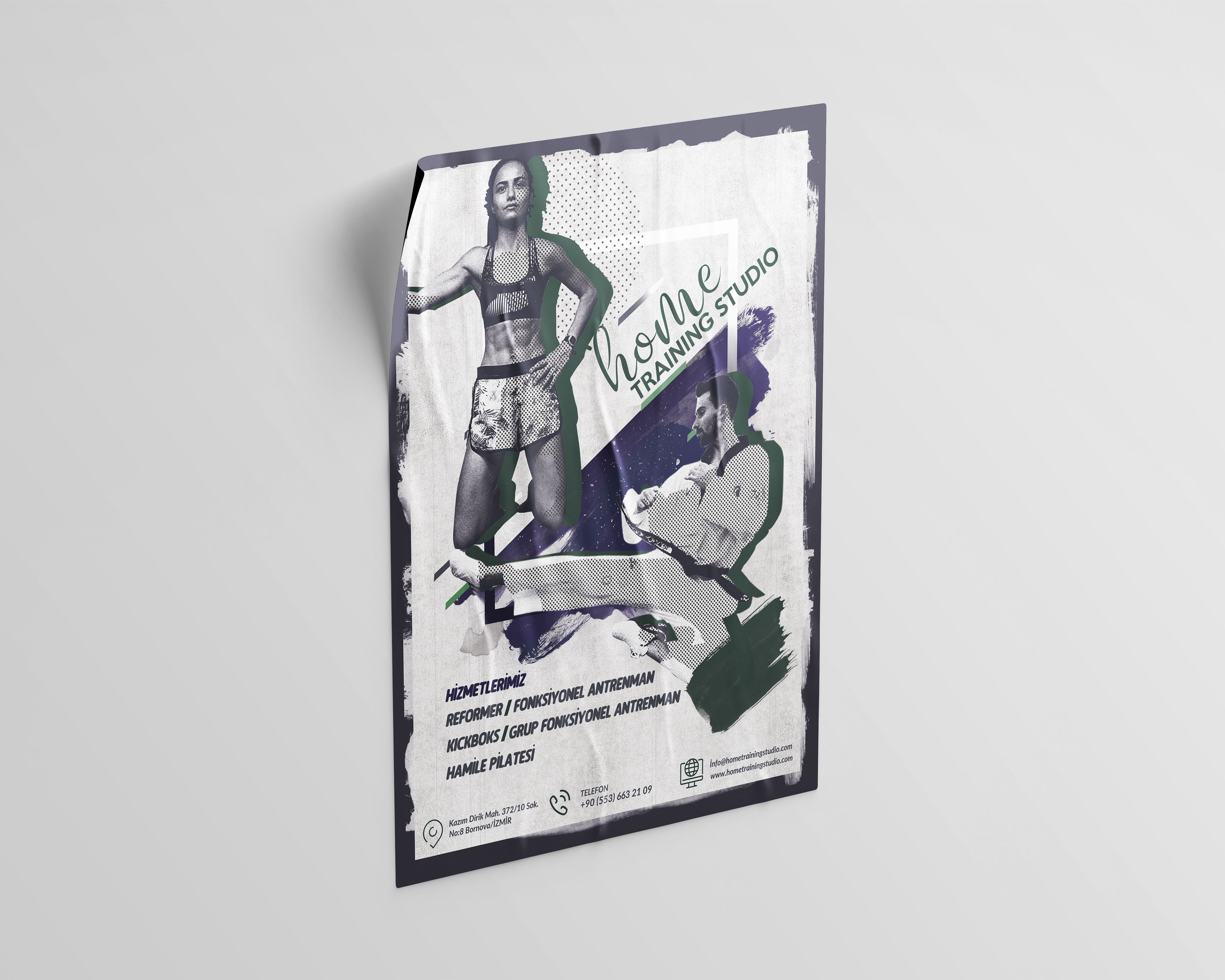 Training Studio Poster Design by Yunus Aktas on Dribbble