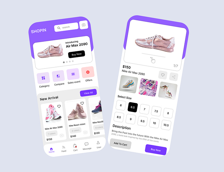 Home & Product screen by Dwlat Alrokh on Dribbble
