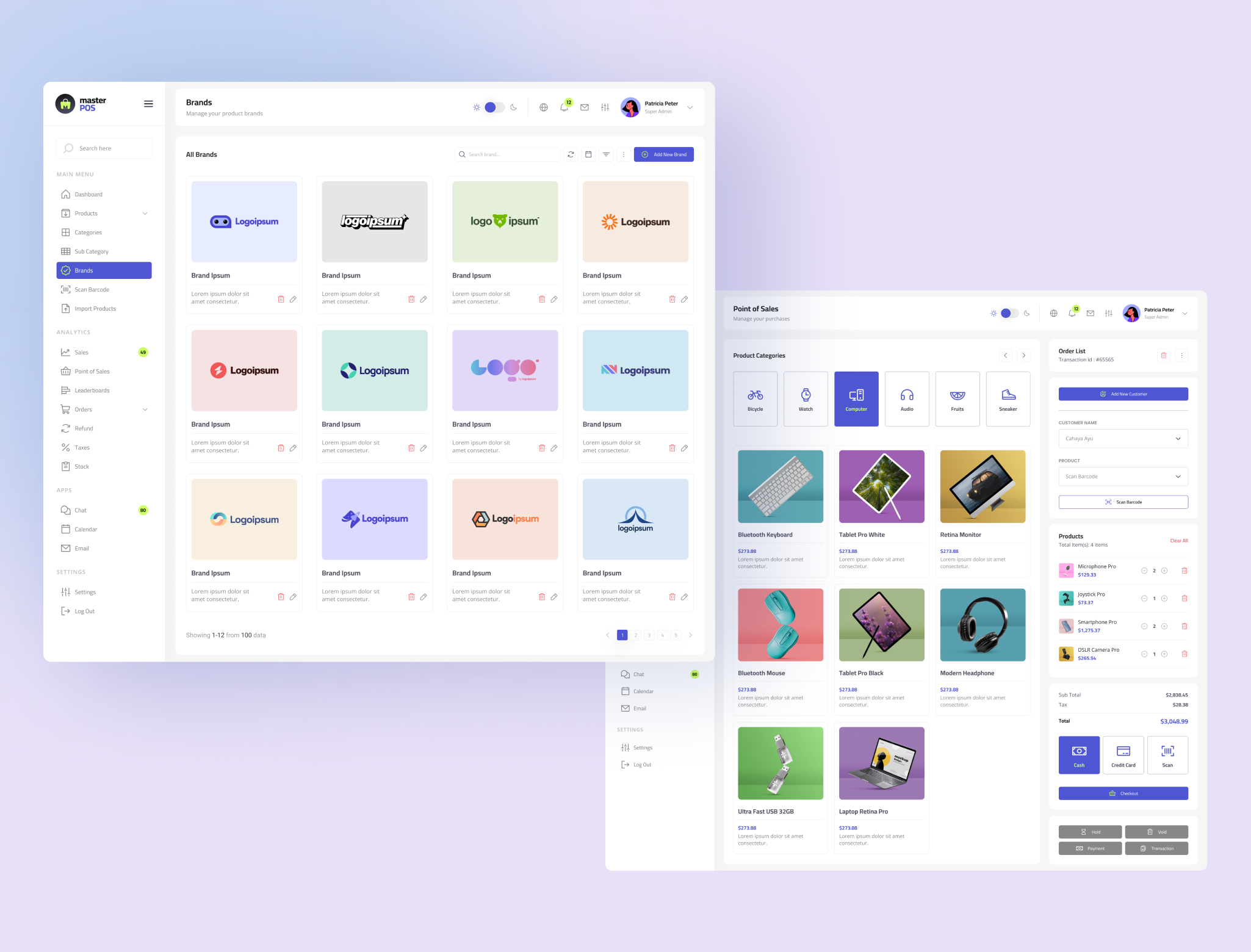 MasterPOS – Point of Sales Admin Dashboard Figma by Ahmad S. Afandi for ...