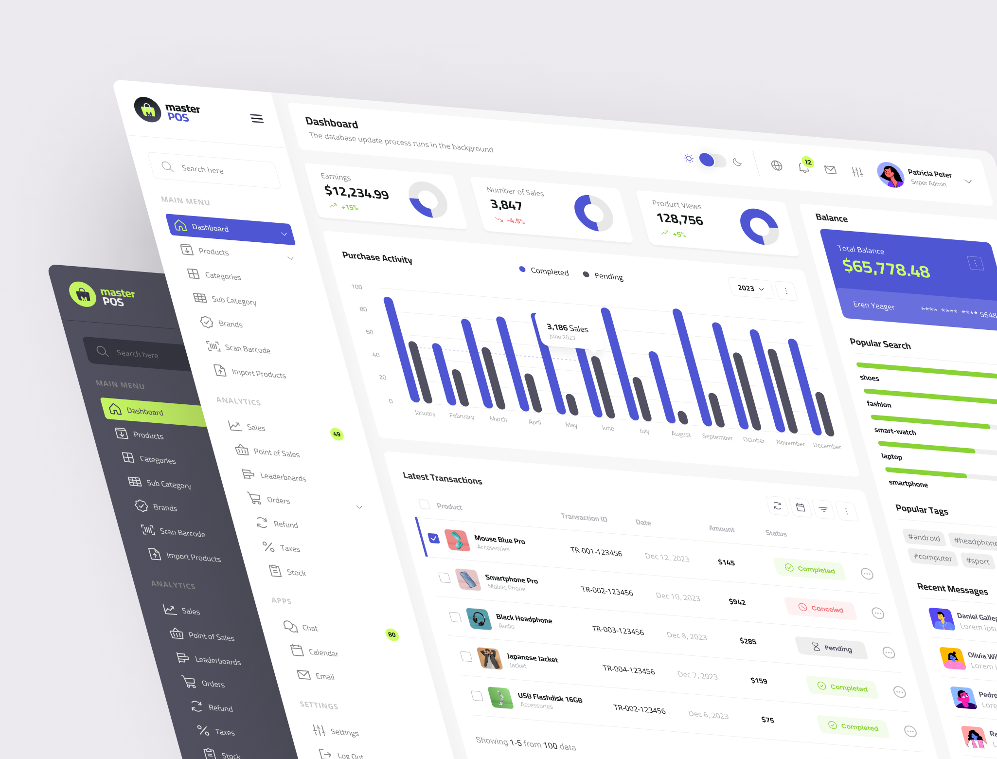 MasterPOS – Point of Sales Admin Dashboard Figma by Ahmad S. Afandi for ...