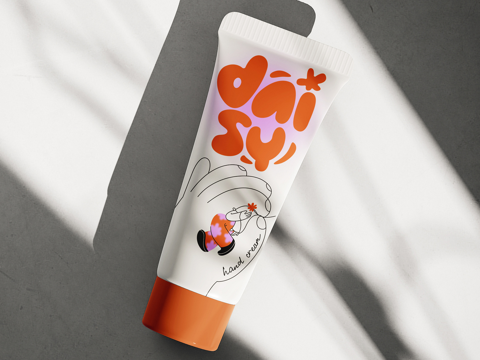 Daisy hand cream packaging by Gala Mikhaylova on Dribbble