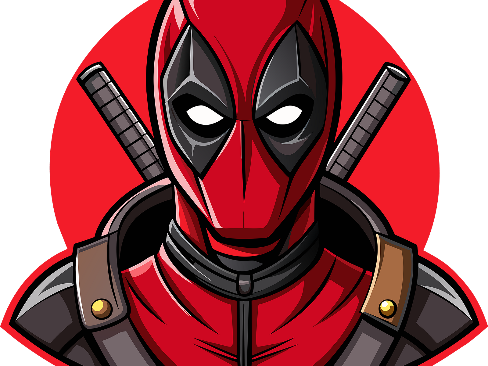 Deadpool Face Mascot For Deadpool Fans by MustGraphics6 on Dribbble