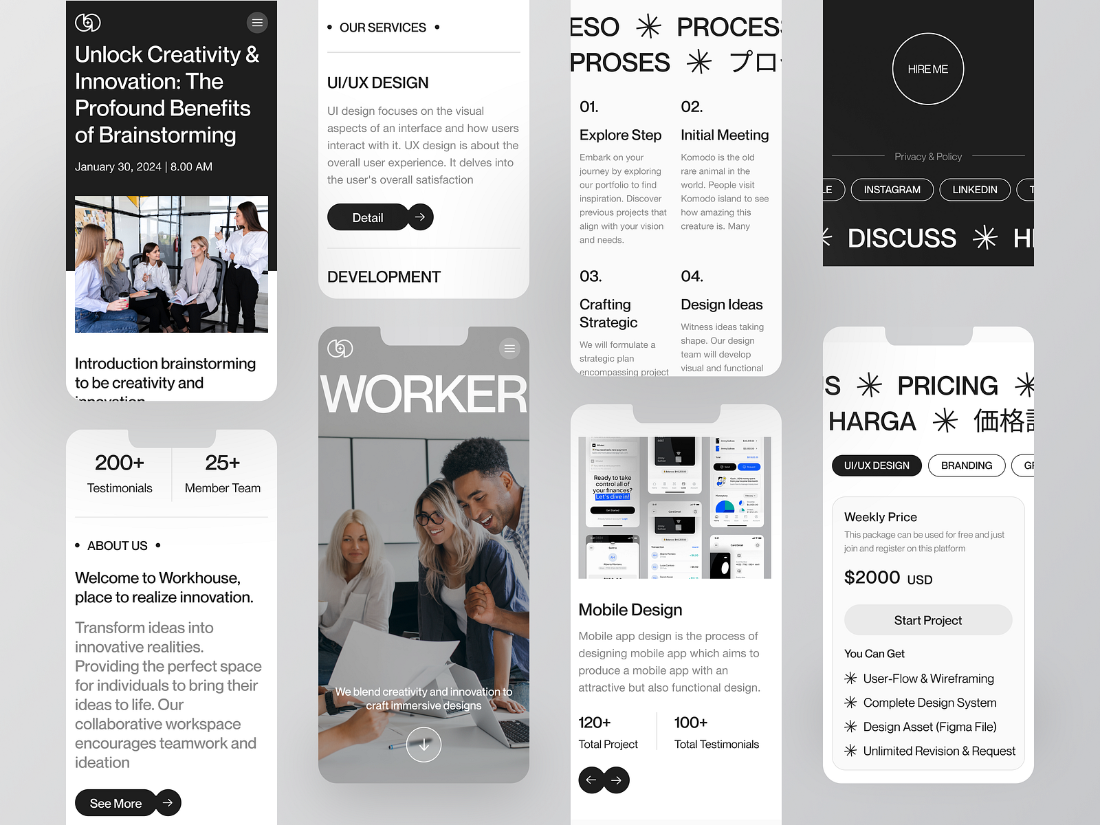 Mobile Responsive Page by Odama on Dribbble