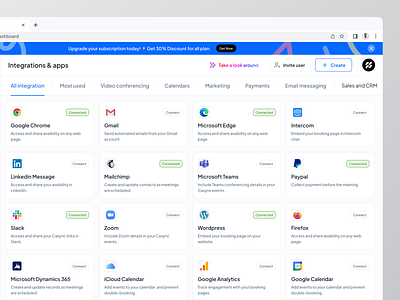 Integrations Page by Product SAAS for UI8 on Dribbble