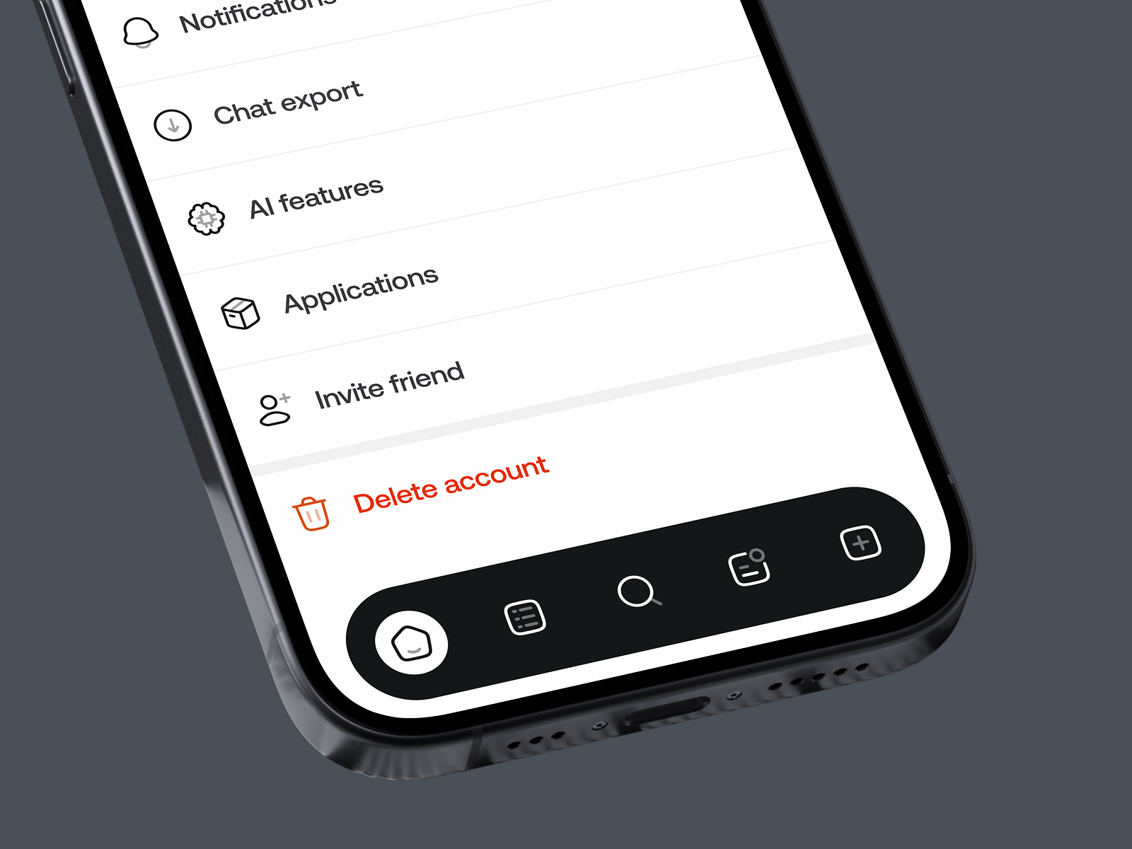 Clean nav bar by Hugeicons on Dribbble