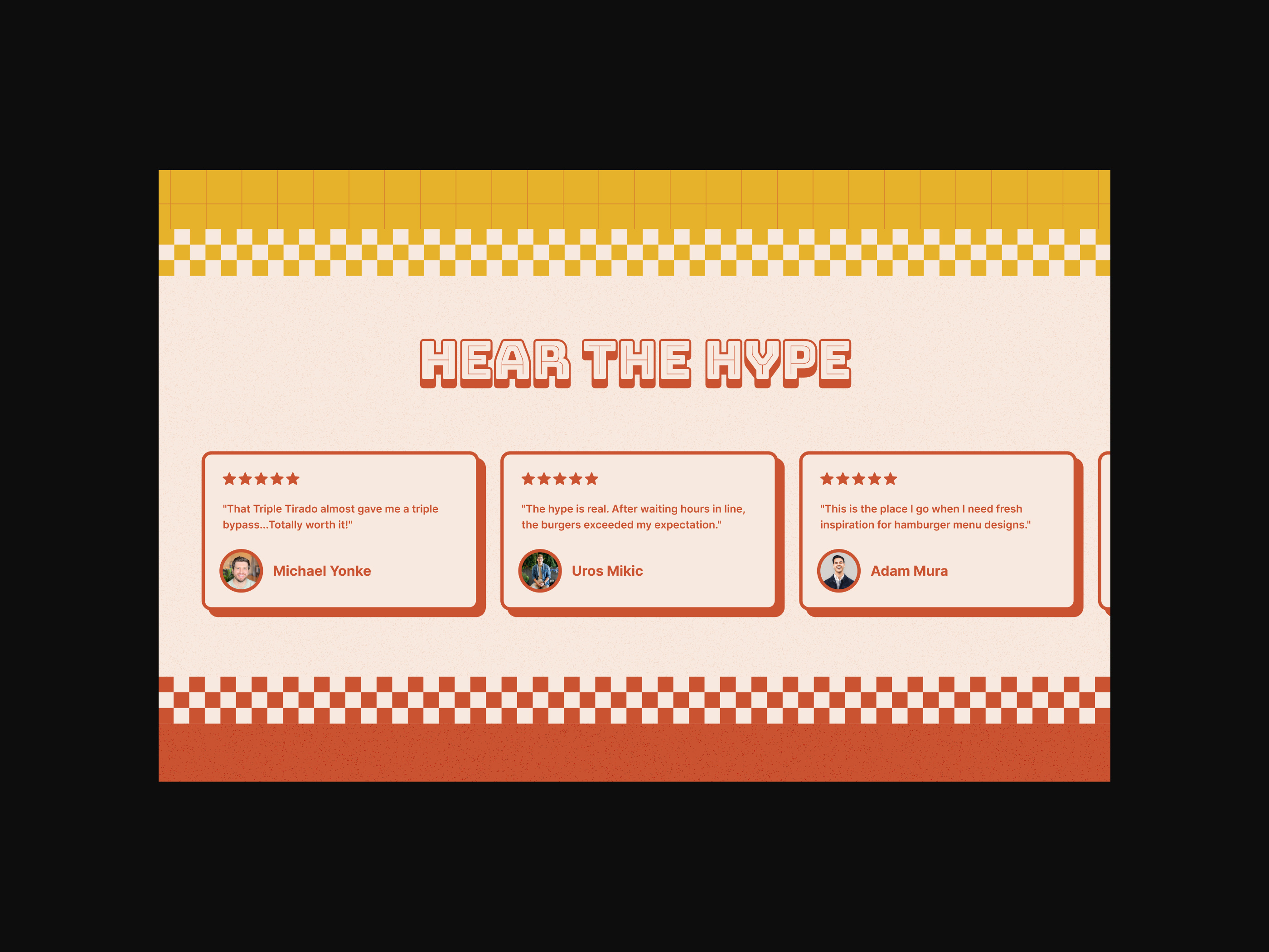 MY VERSION OF LANDING PAGE FOR HYPEBURGER - RDL 1 Match 2 by Alway ...