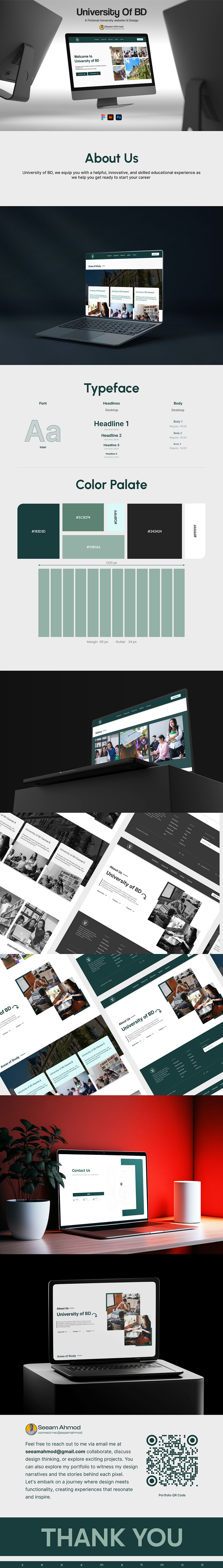 Fictional University UI Design by Seeam Ahmod on Dribbble