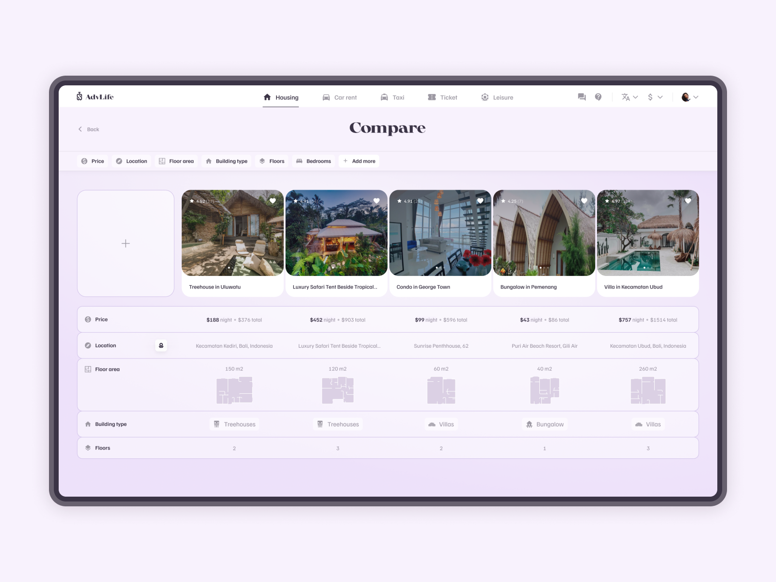 AdvLife - Real Estate Booking Web App Design by Phenomenon Product for ...