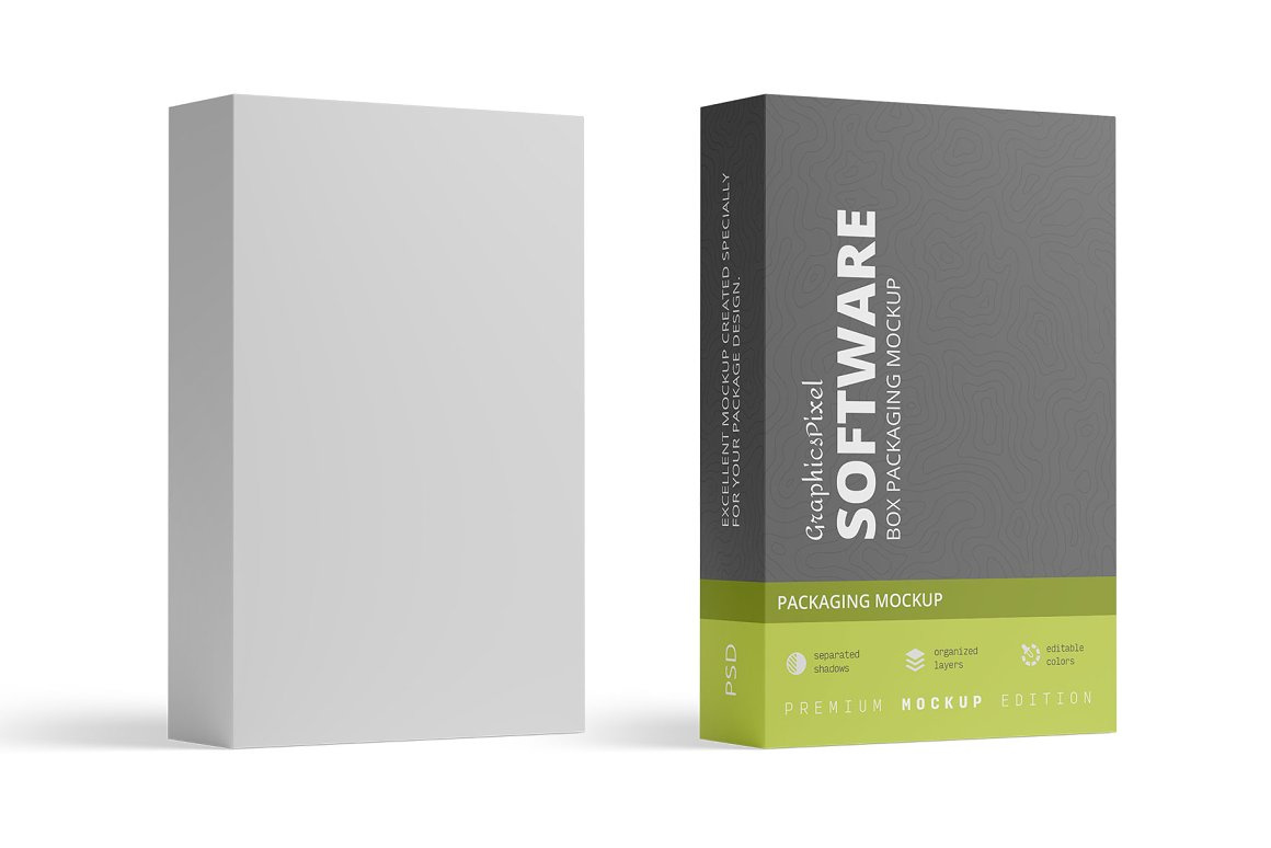 Software Box Packaging Mockup by Creative Shopify And Mockups Design on ...