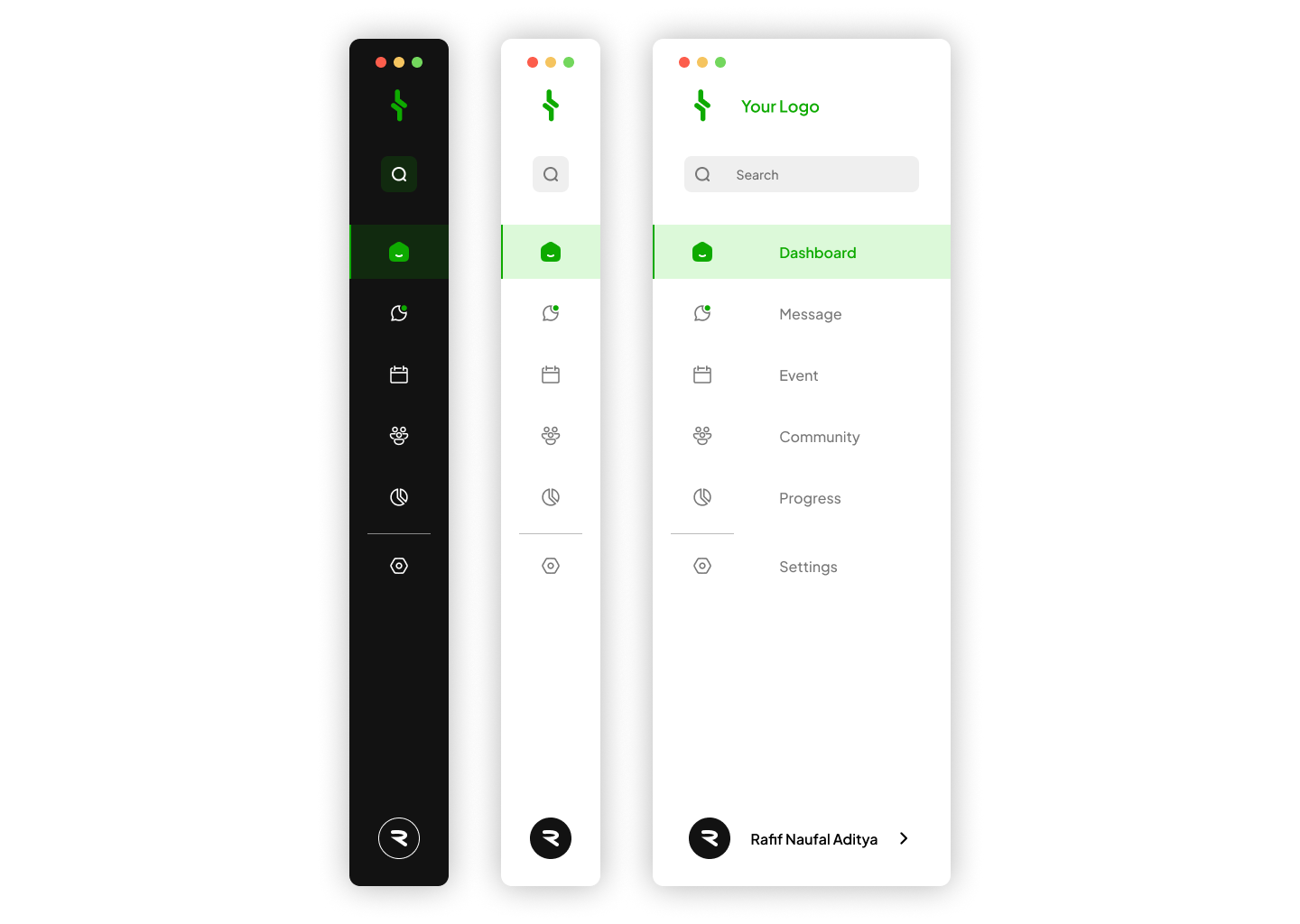 Hamburger Sidebar 🍔 by Rafif Naufal Aditya on Dribbble