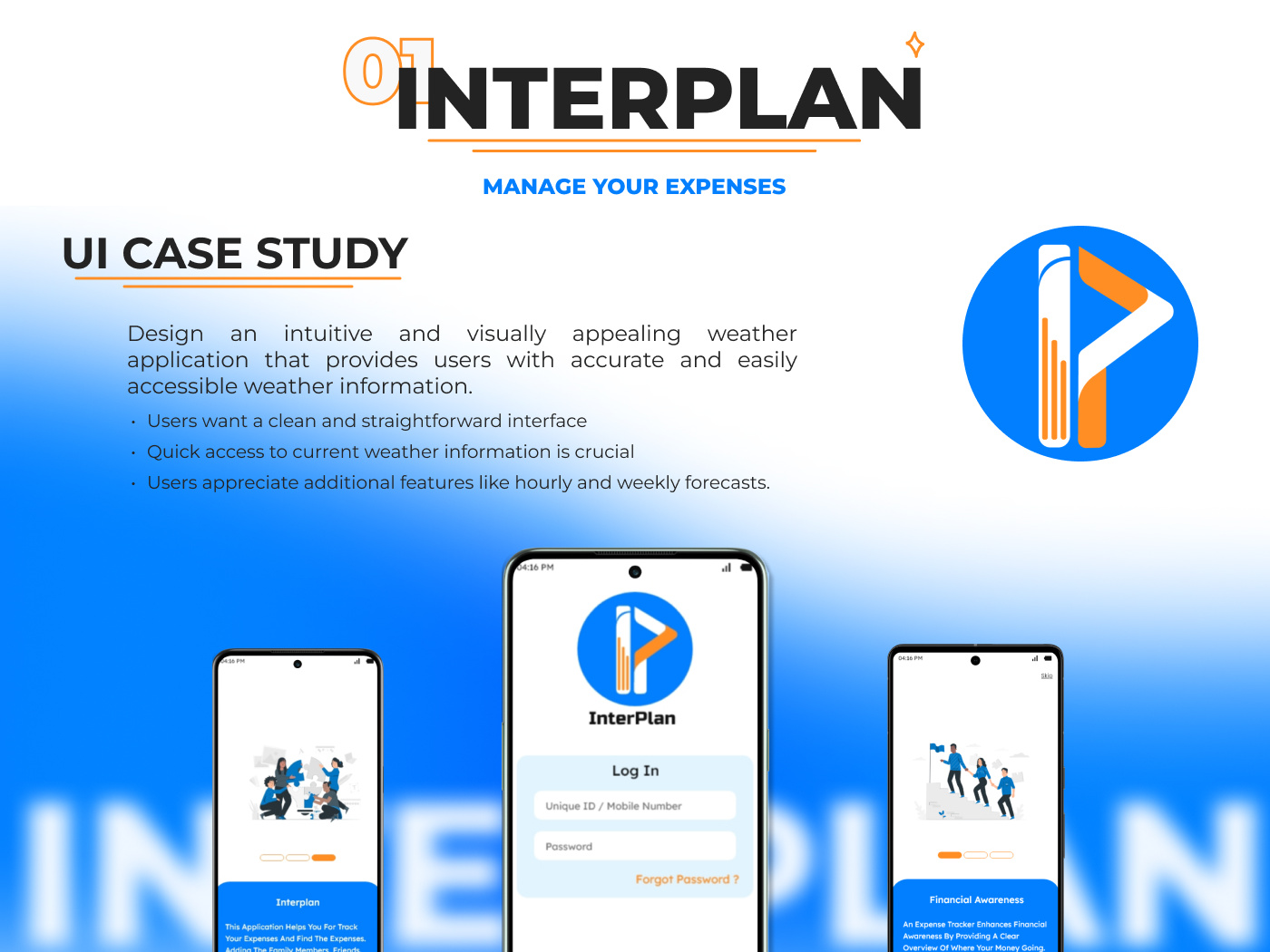 Interplan Mobile Application Portfolio - UI Case Study by Kannan Thangavel on Dribbble