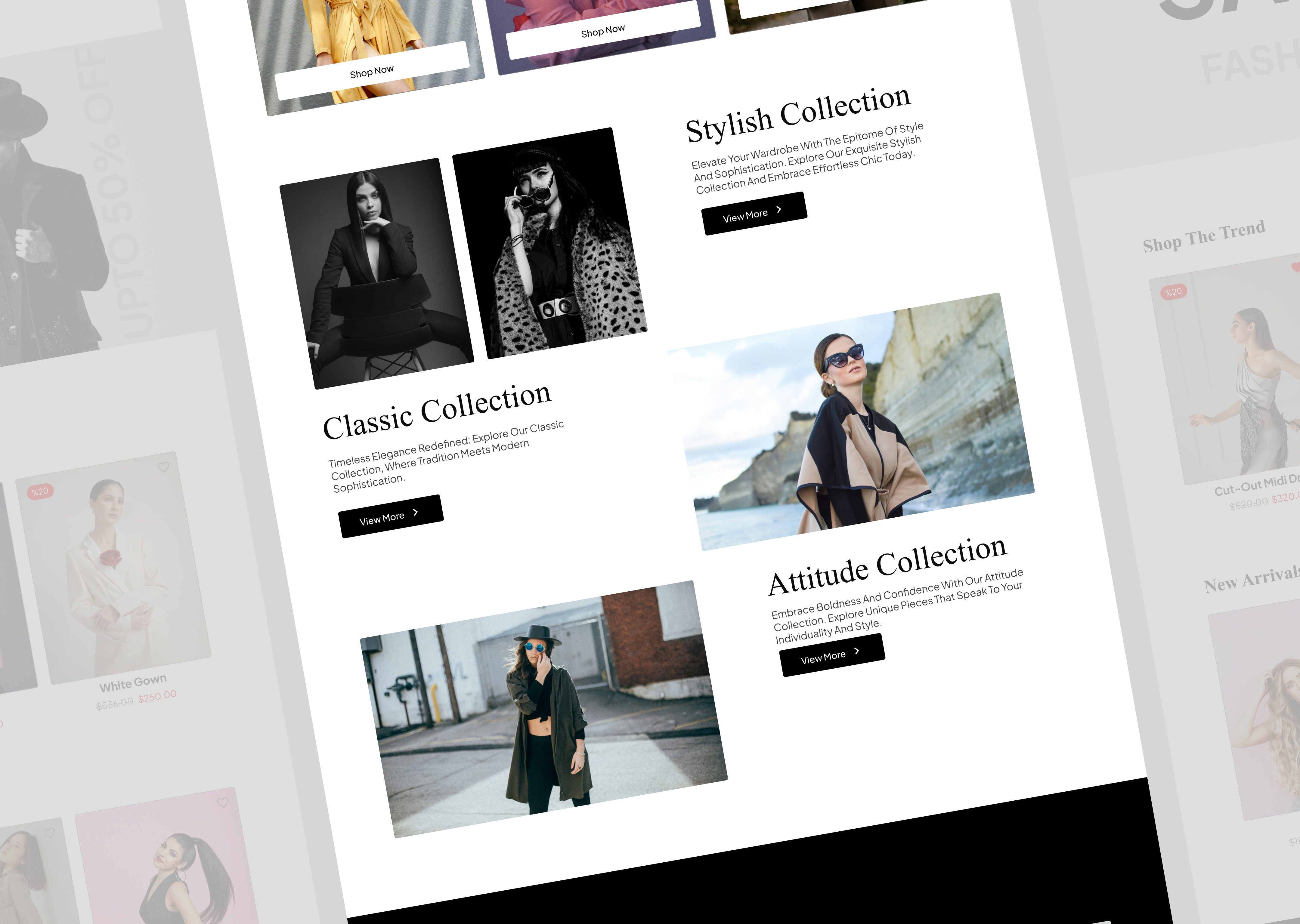 Fashion Web Page Design by Rajan Savaliya on Dribbble