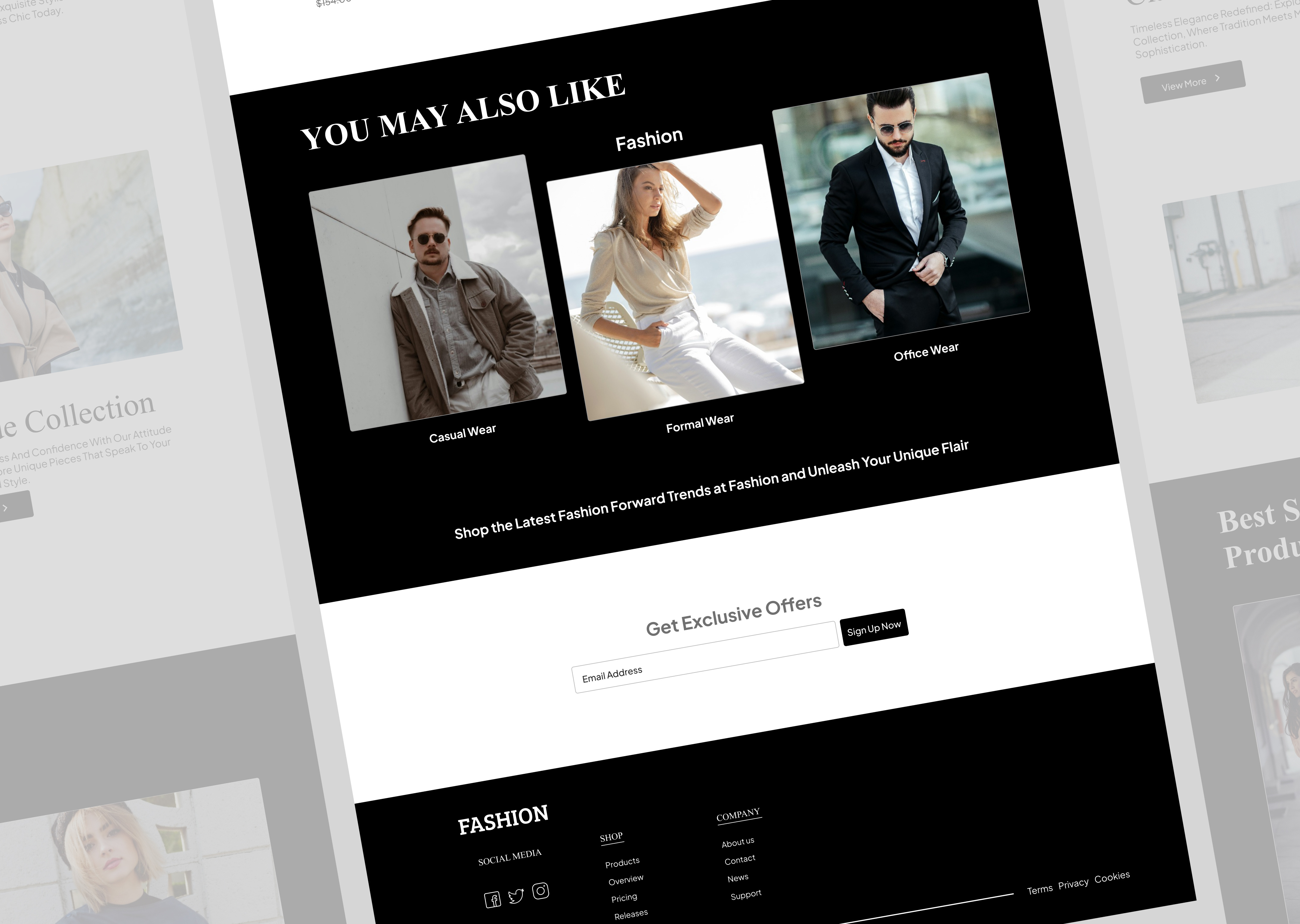 Fashion Web Page Design by Rajan Savaliya on Dribbble