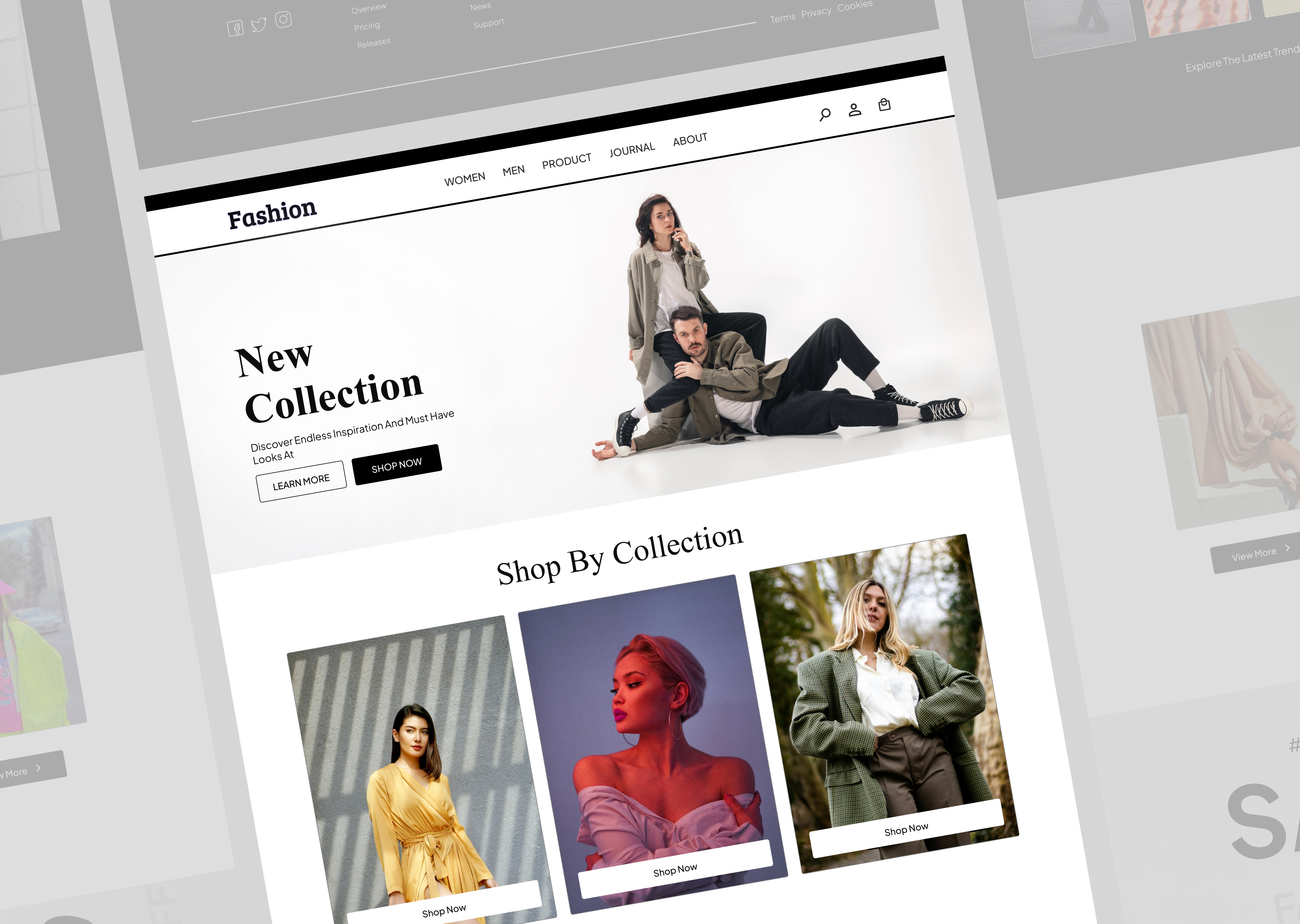 Fashion Web Page Design by Rajan Savaliya on Dribbble