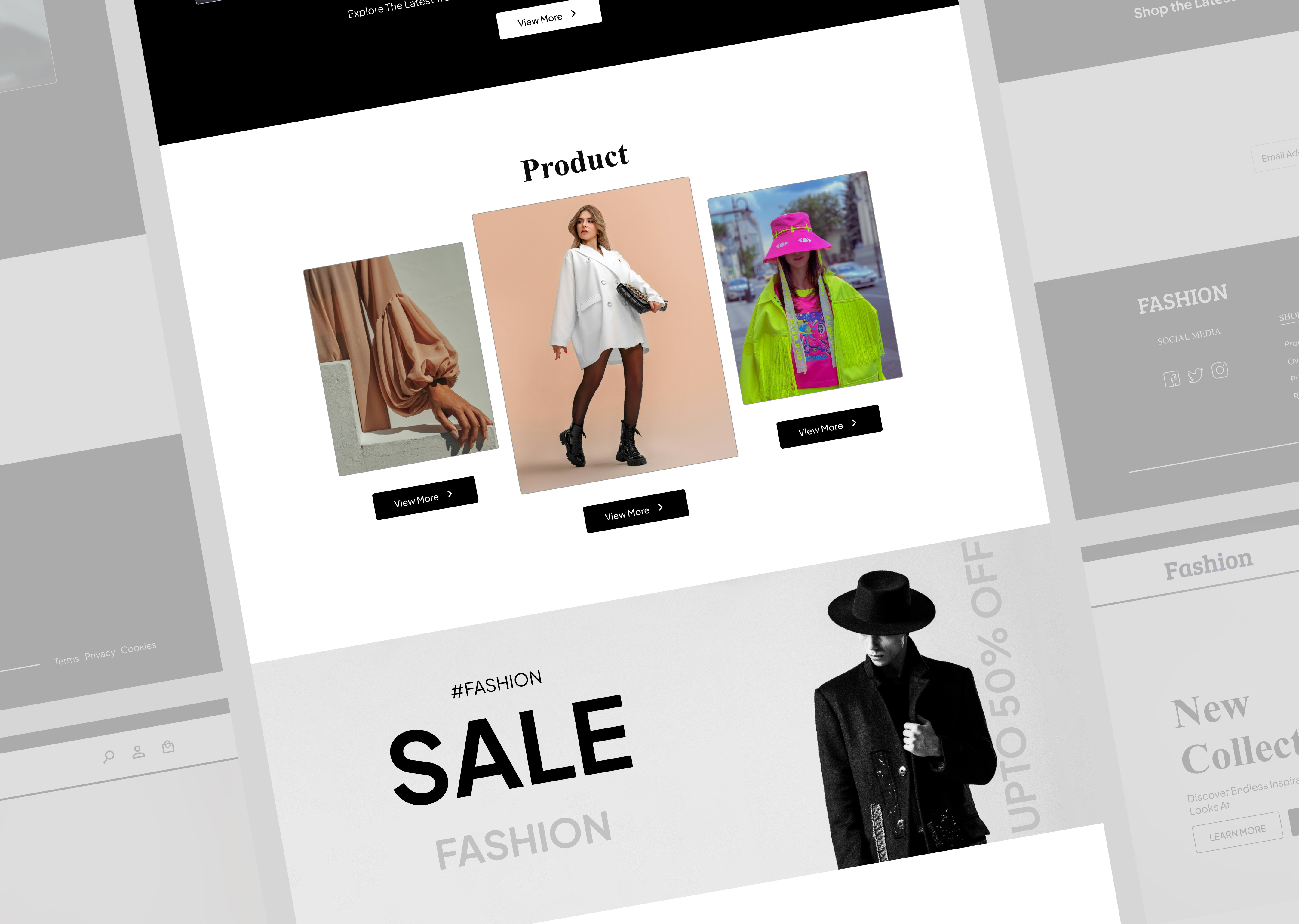 Fashion Web Page Design by Rajan Savaliya on Dribbble