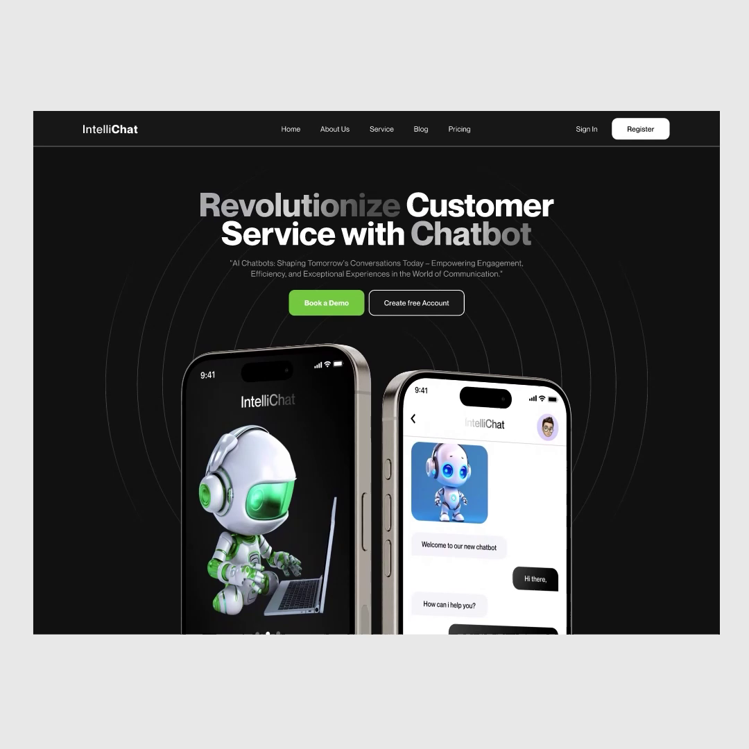 IntelliChat AI Chatbots Landing Page by Hammad Mukhtar on Dribbble IntelliChat AI Chatbots Landing Page by Hammad Mukhtar on Dribbble