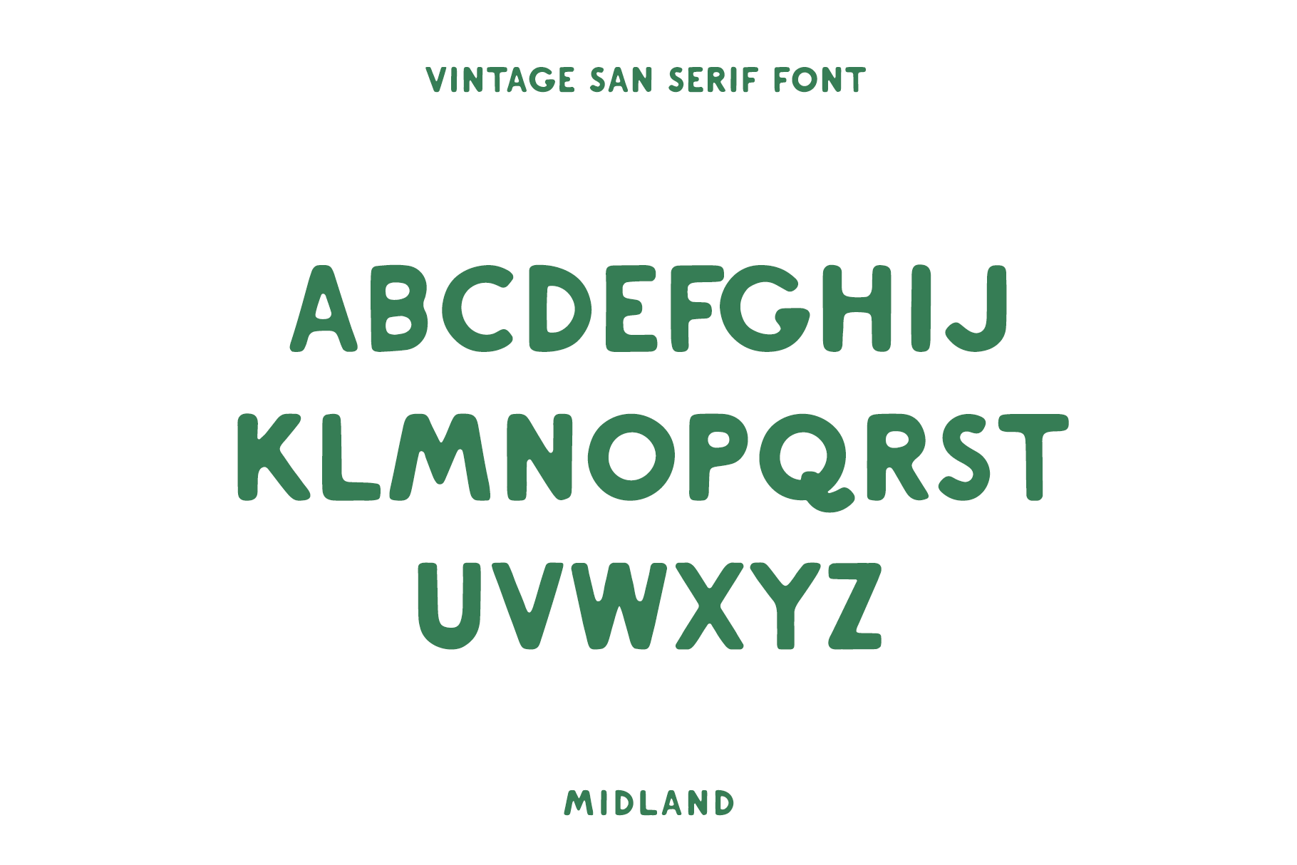 Vintage San Serif Font by Kailey Bailey on Dribbble